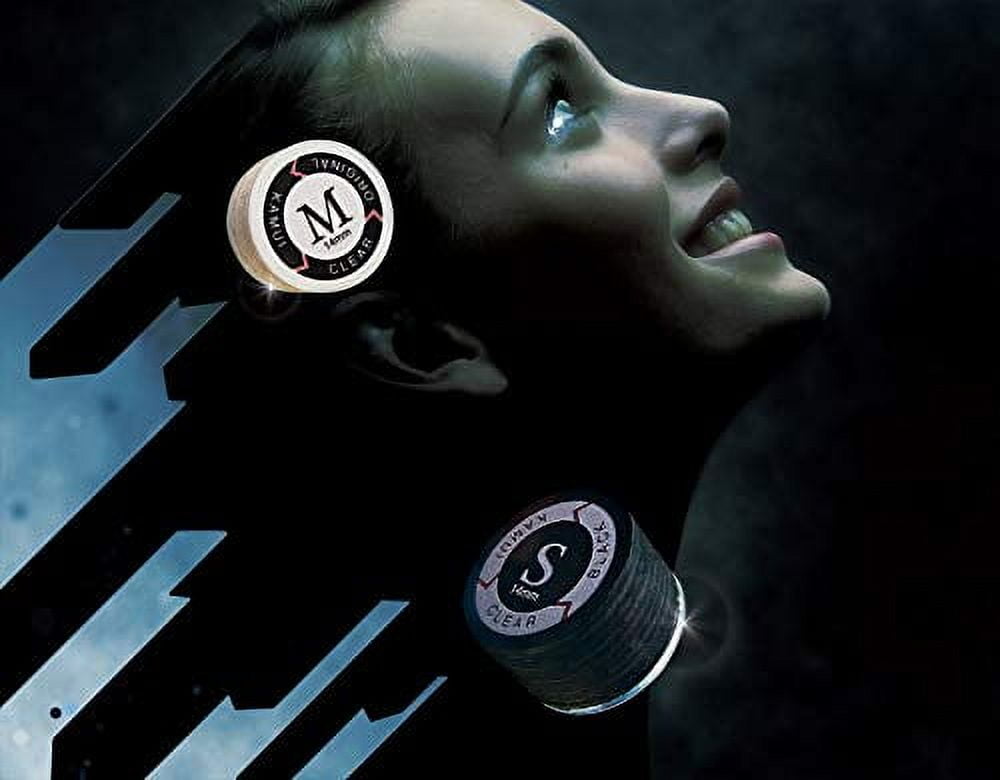 KAMUI Clear Black Laminated Pool Billiard CUE TIP - 1 pc (Soft, 13 mm ...