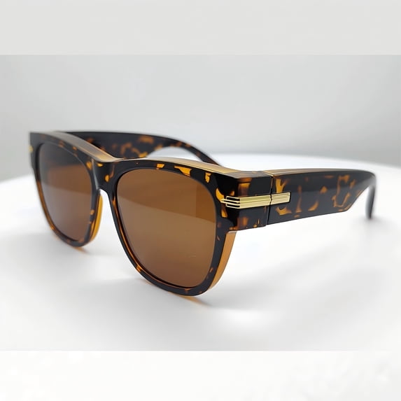 KANASTAL Fit over Glasses Sunglasses for Women Polarized Brown Lens ...