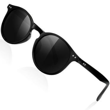 BARCUR Round Sunglasses for Men Polarized Retro Steampunk Sun Glasses ...