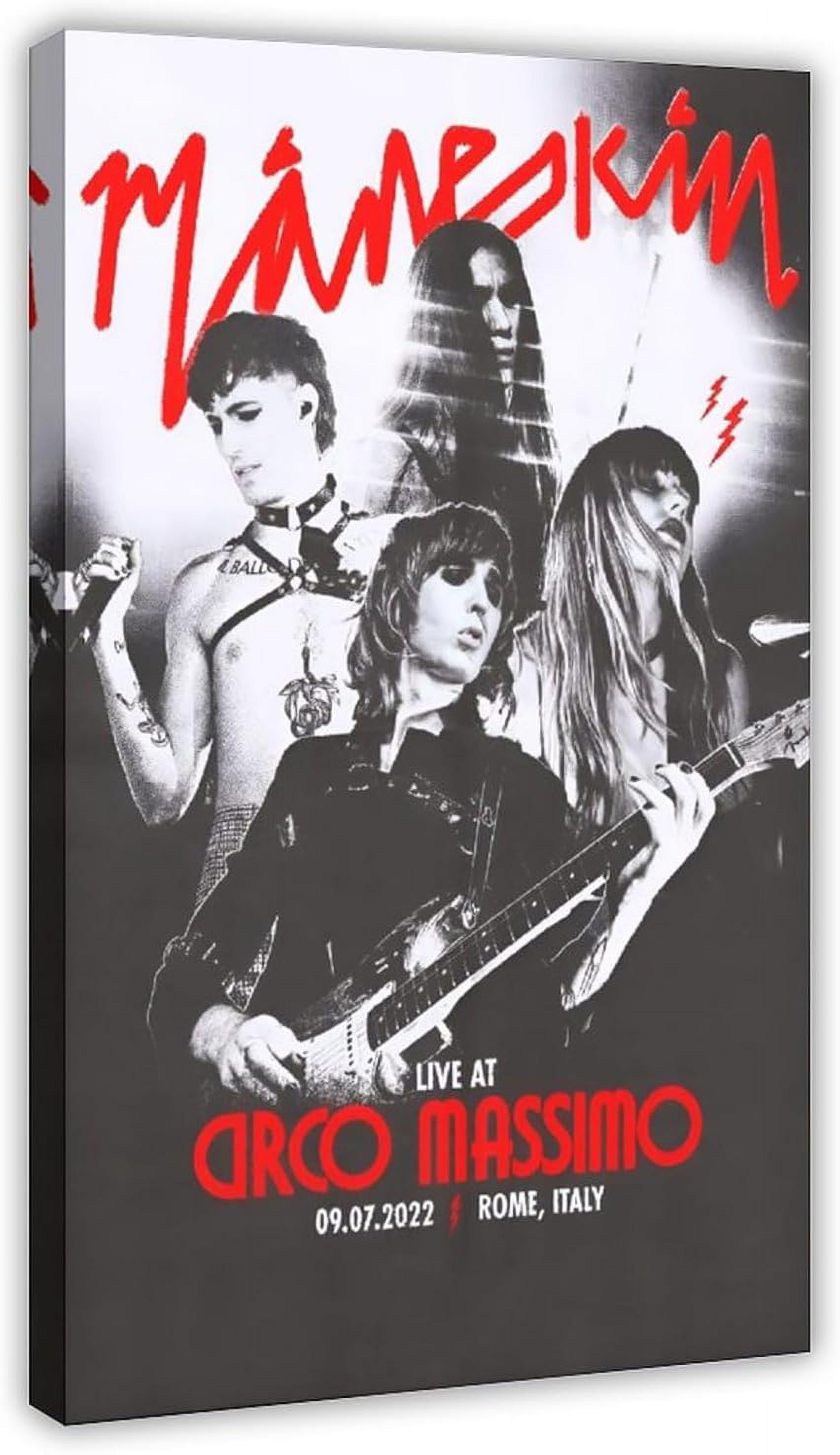 KANCH Rock Band Maneskin Poster Live At Circo Massimo Music Posters ...