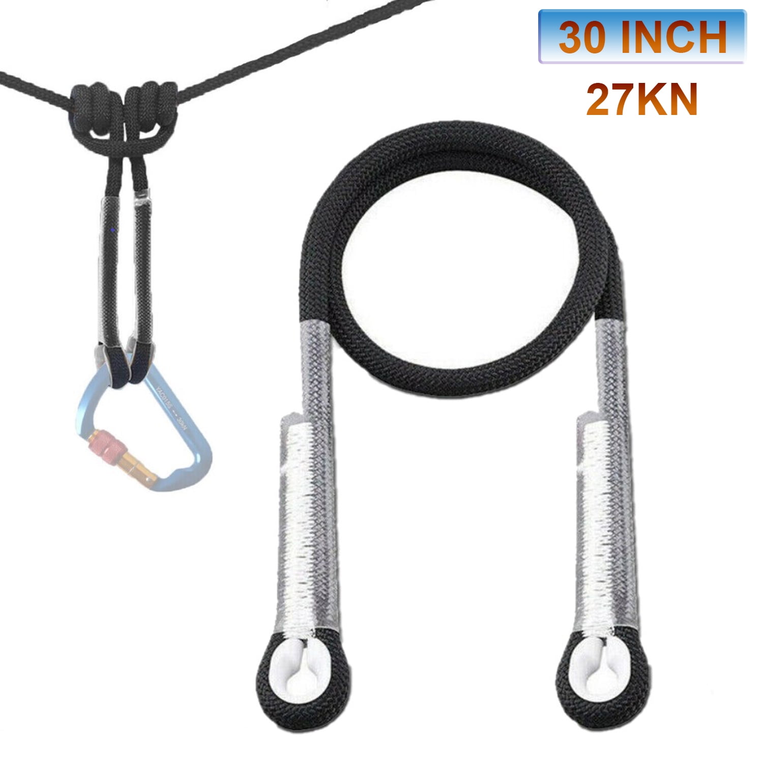 KANCOKIT 10mm Prusik Cord Pre-Sewn, 27KN Eye-to-Eye Nylon Prusik Loop ...