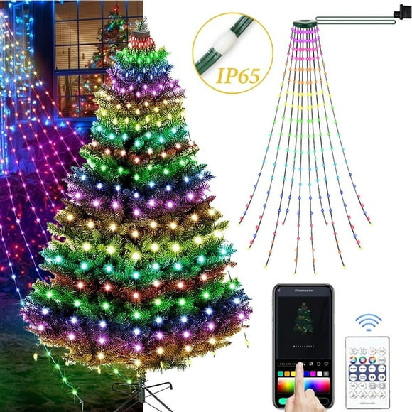Waterfall Christmas Lights for Outdoor and Indoor Holiday Decor