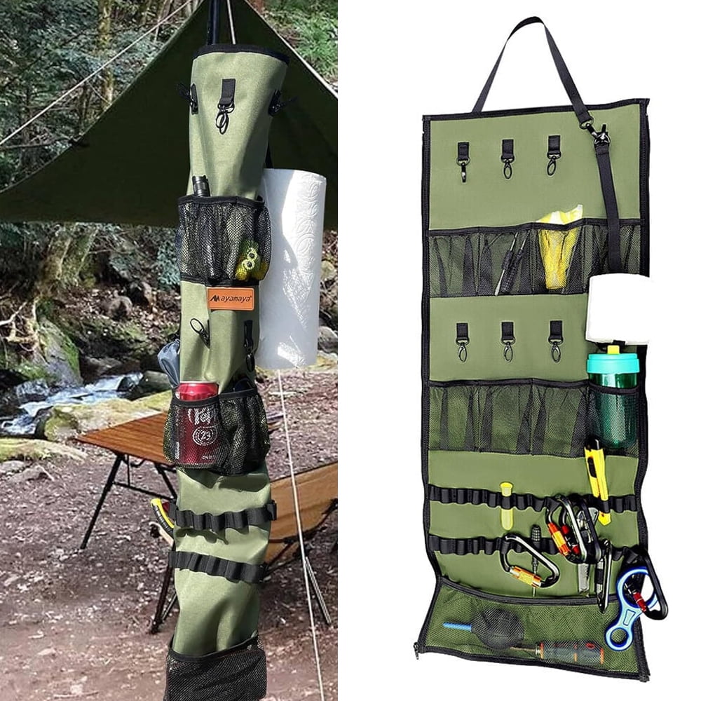 KANCOKIT Hanging Storage Canopy Organizer for Camping Supplies & Gear ...