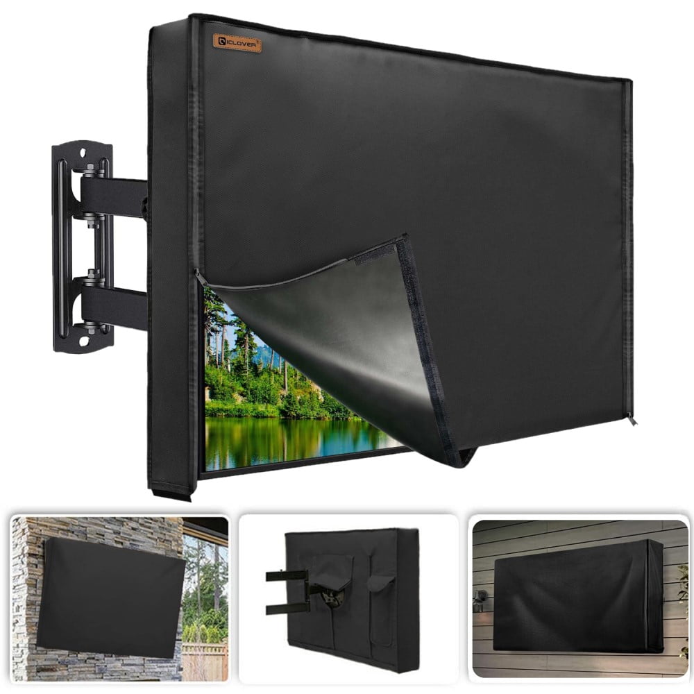 KANCOKIT Outdoor TV Cover 32inch, 600D Weatherproof Outside Television ...
