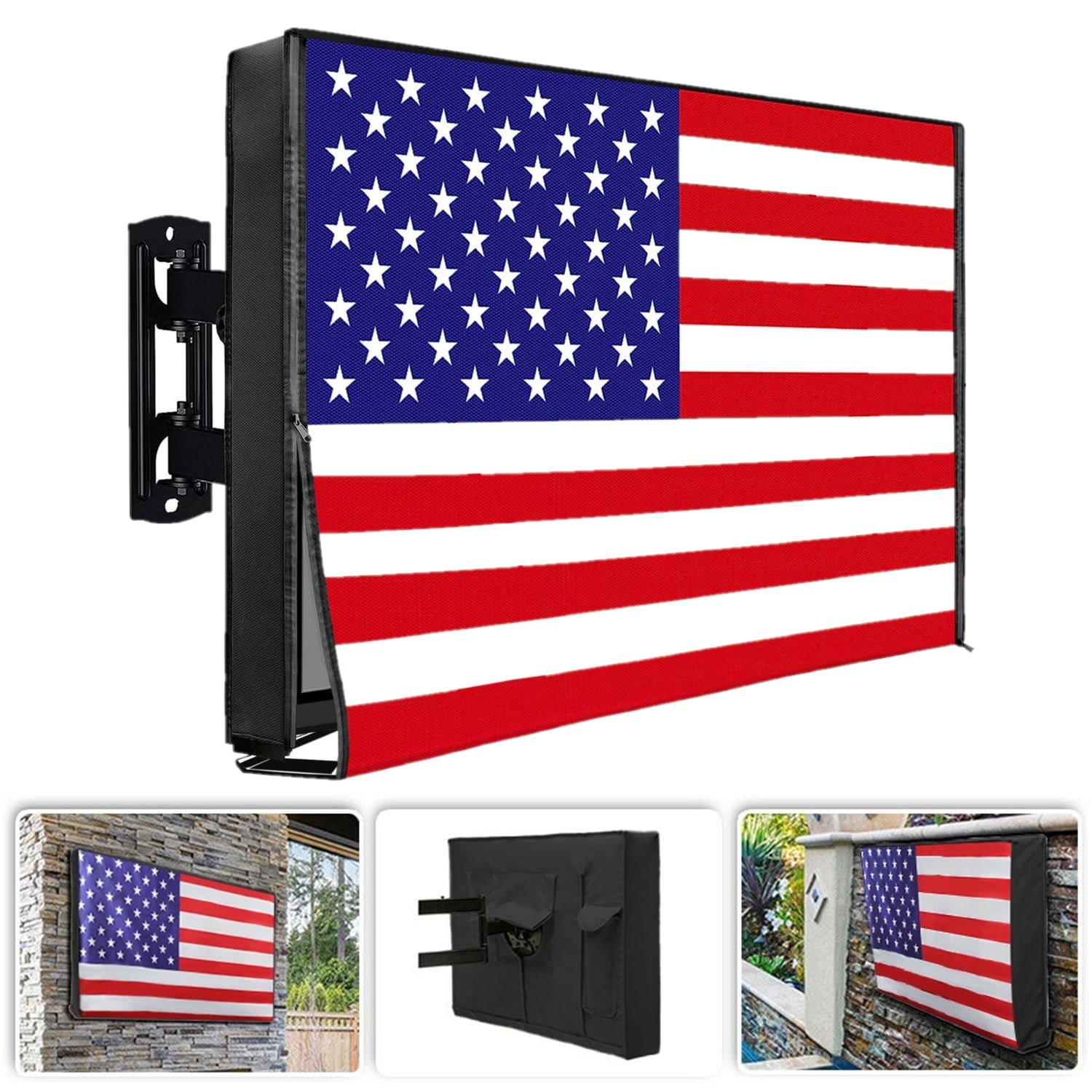 KANCOKIT Outdoor TV Cover 40inch, 600D Weatherproof Outside Television ...