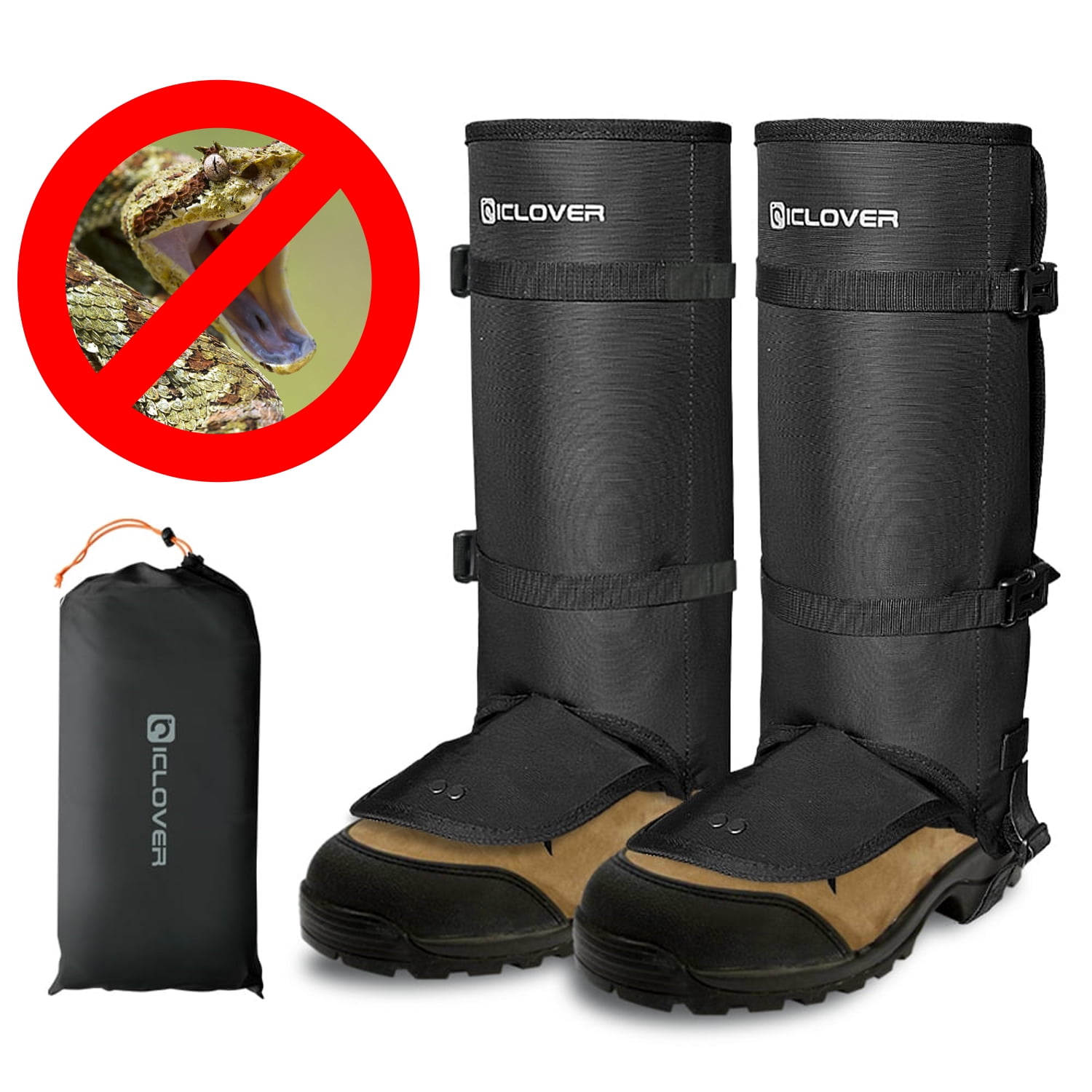 KANCOKIT Snake Gaiters, Adjustable Leg Guards Snake Bite Protection for ...