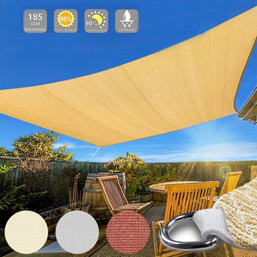 KANCOKIT Sun Shade Sail Canopy Patio Garden Covers Outdoor Rectangle ...