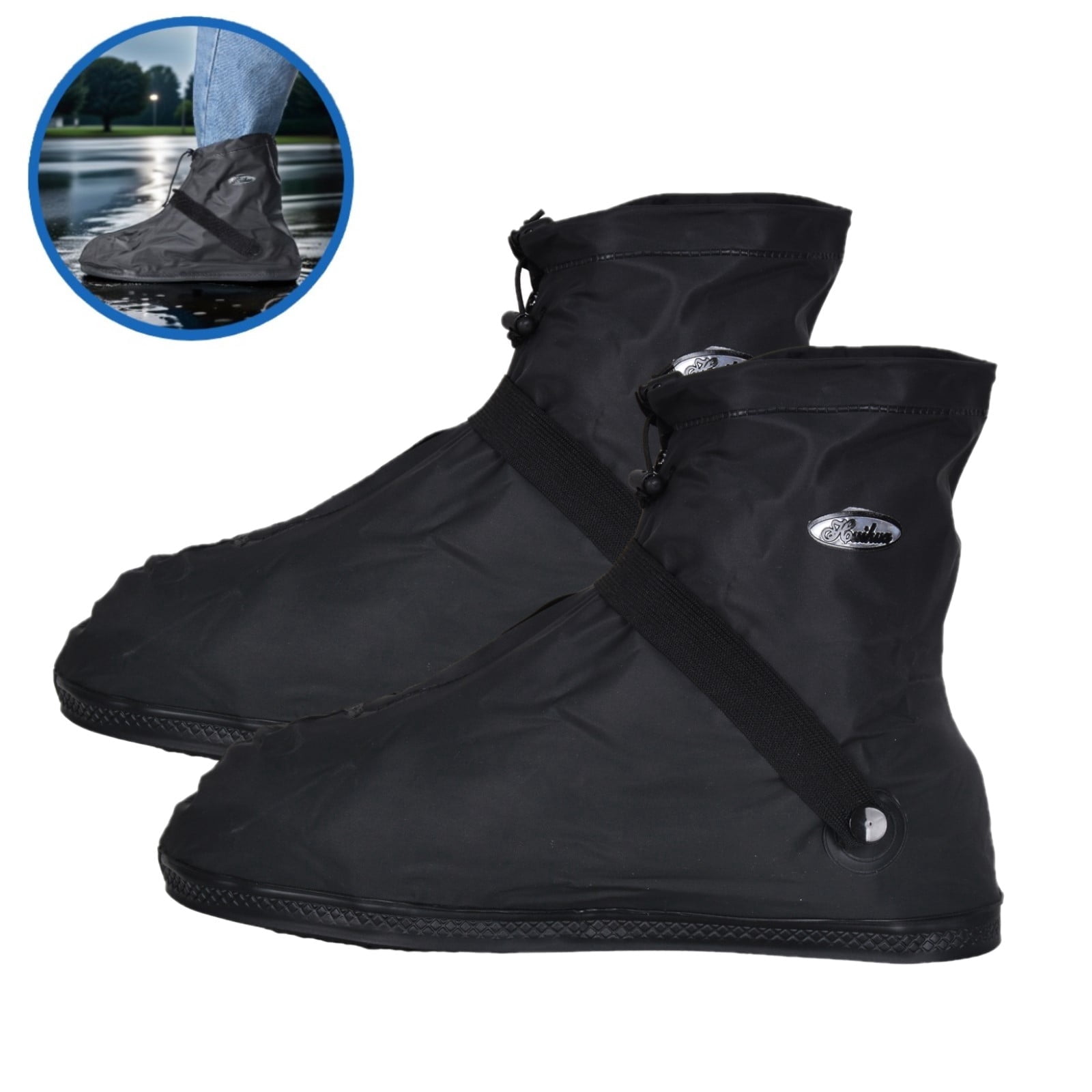 KANCOKIT Waterproof Boot Covers, Reusable Galoshes, Non-Slip Rain Shoe ...