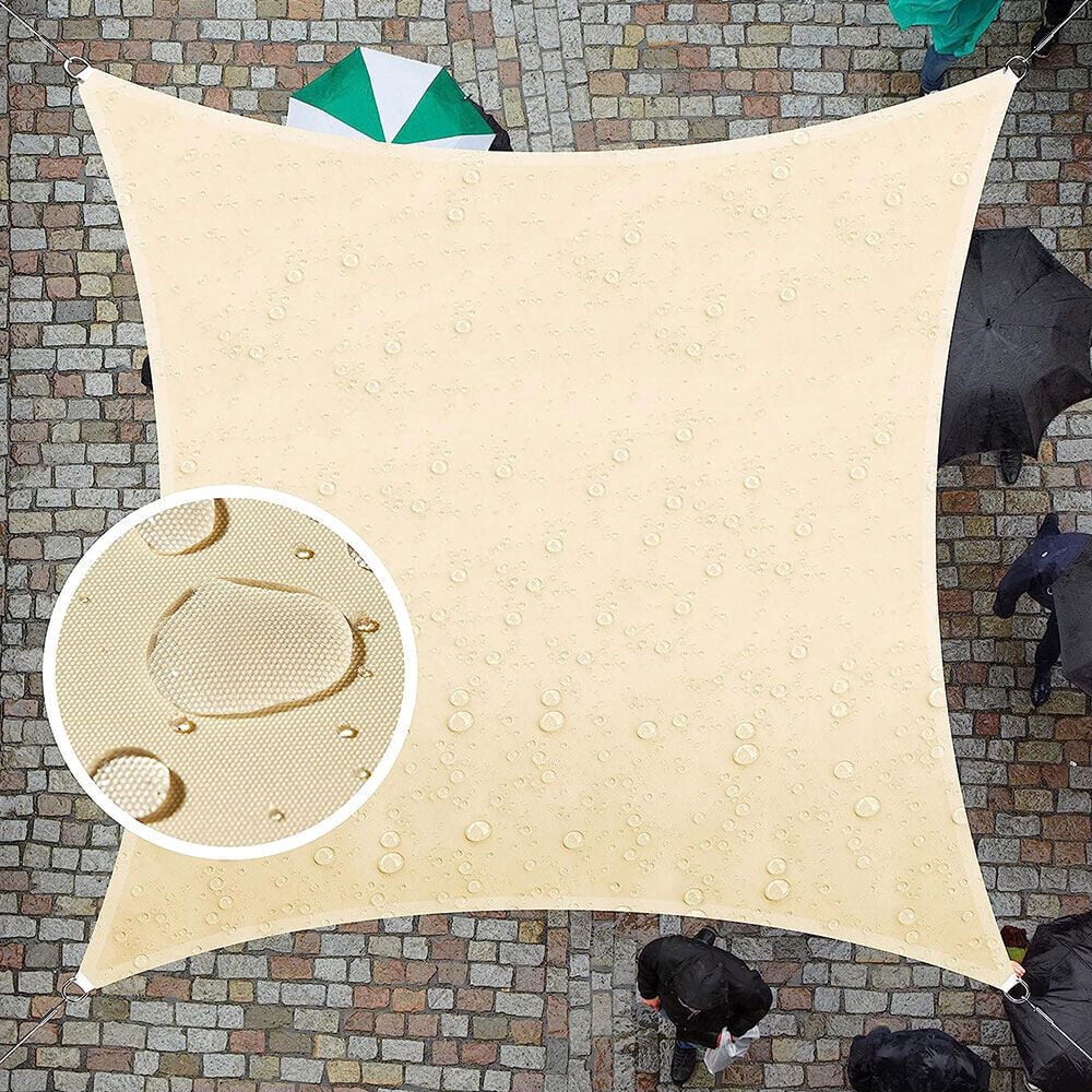 KANCOKIT Waterproof Sun Shade Sail UV Top Canopy Cover Pool Patio ...