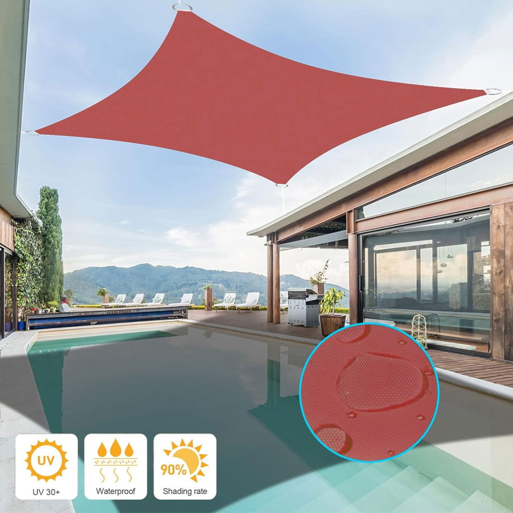 KANCOKIT Waterproof Sun Shade Sails, 8'X12' Heavy Duty Canopy Awning ...
