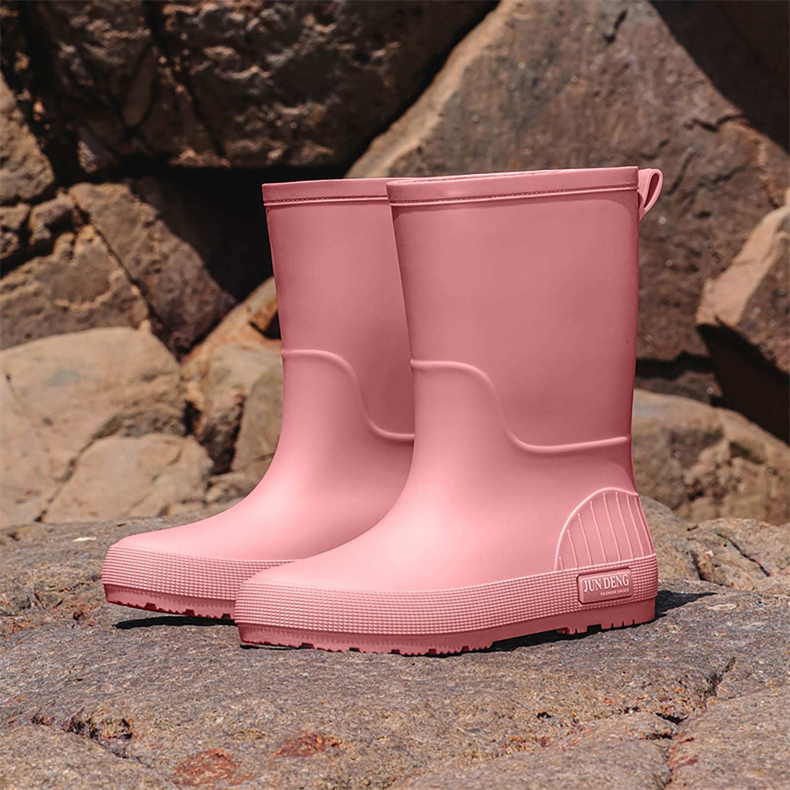 KANG Boots Women Non Detachable With Cotton Inside Rain Boots Outdoor ...