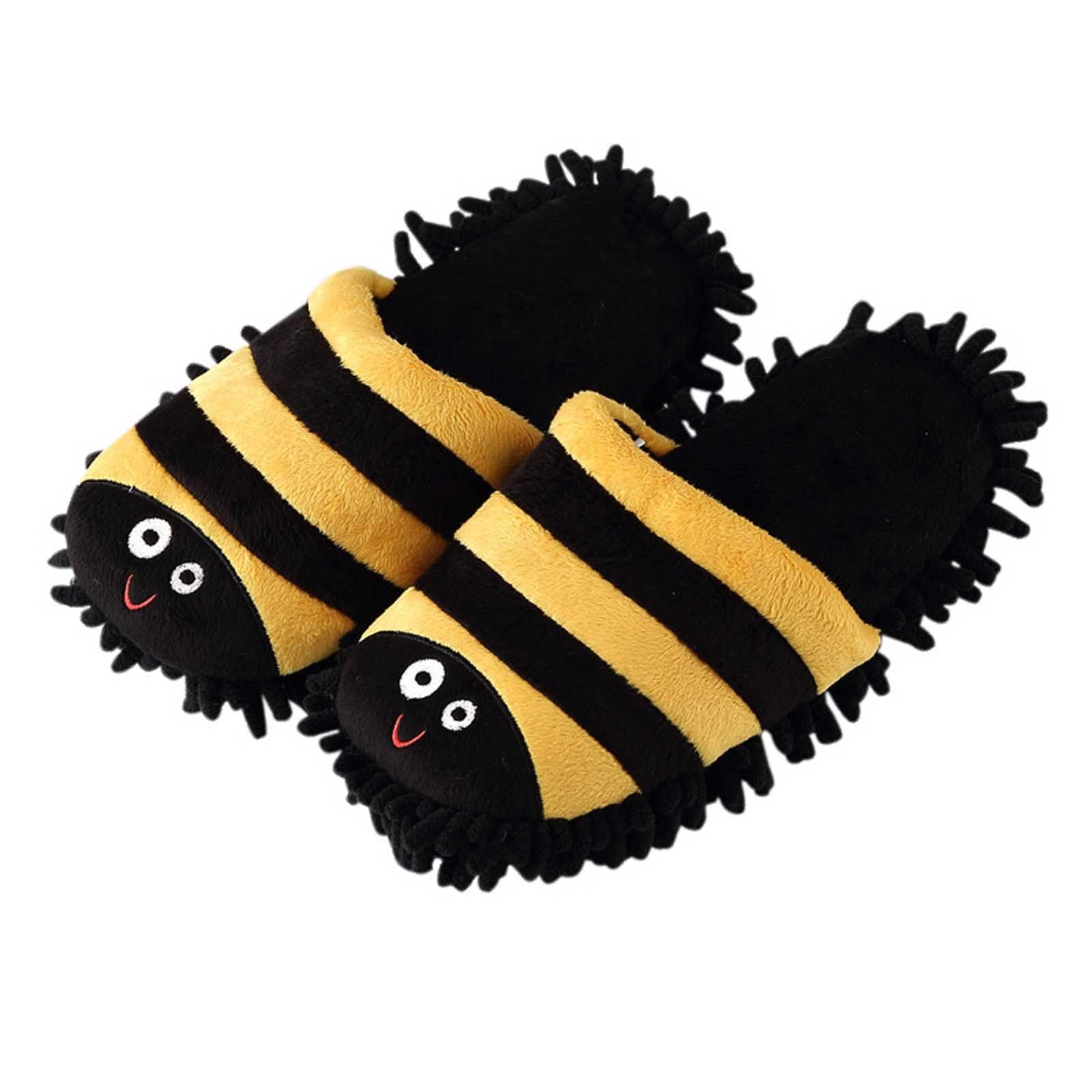 KANG Cozy Winter Slippers With Detachable Washable Cleaning Scuff Mop ...