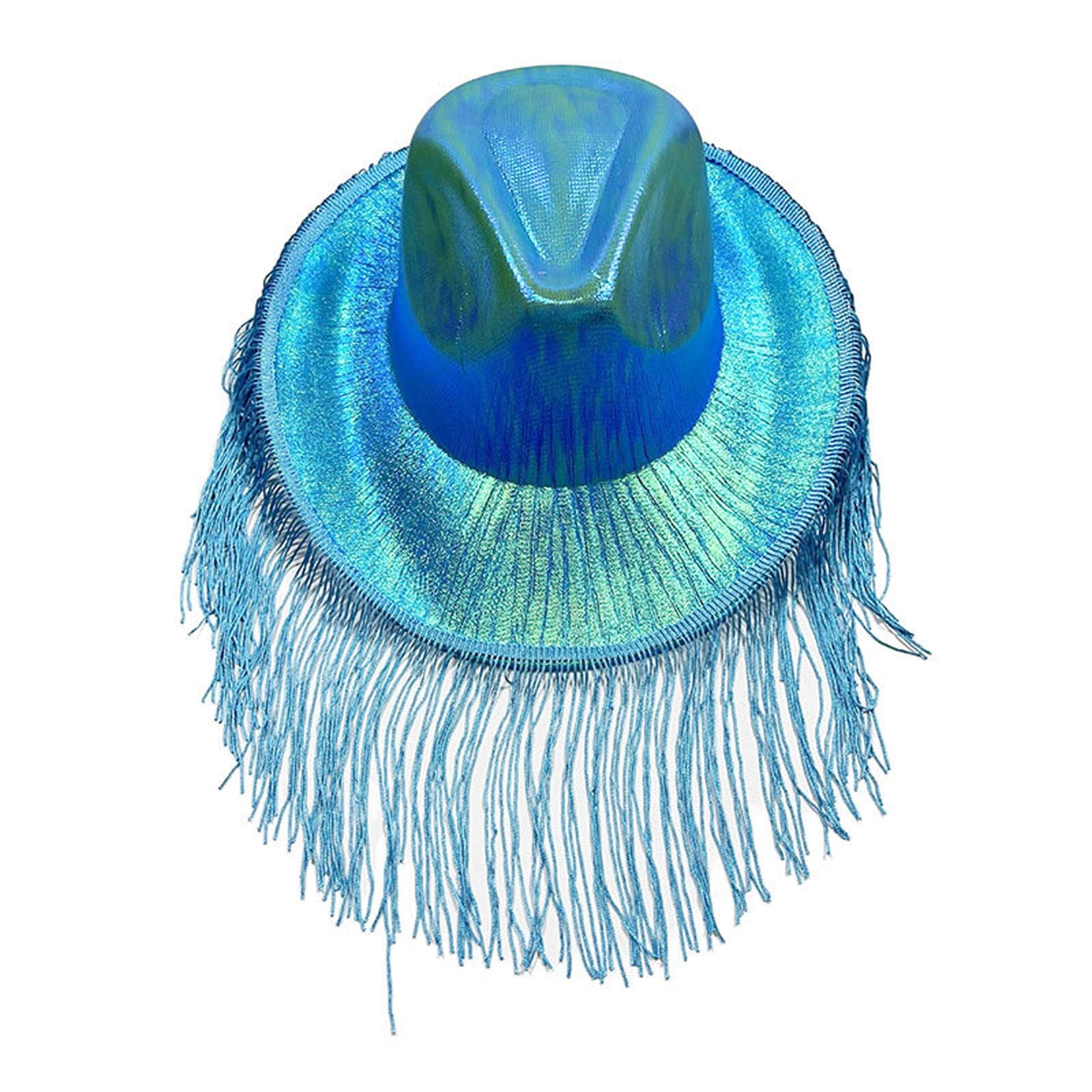 KANG Sparkly Cowboy Hat For Party Prom Halloween Western Fringe Hat ...