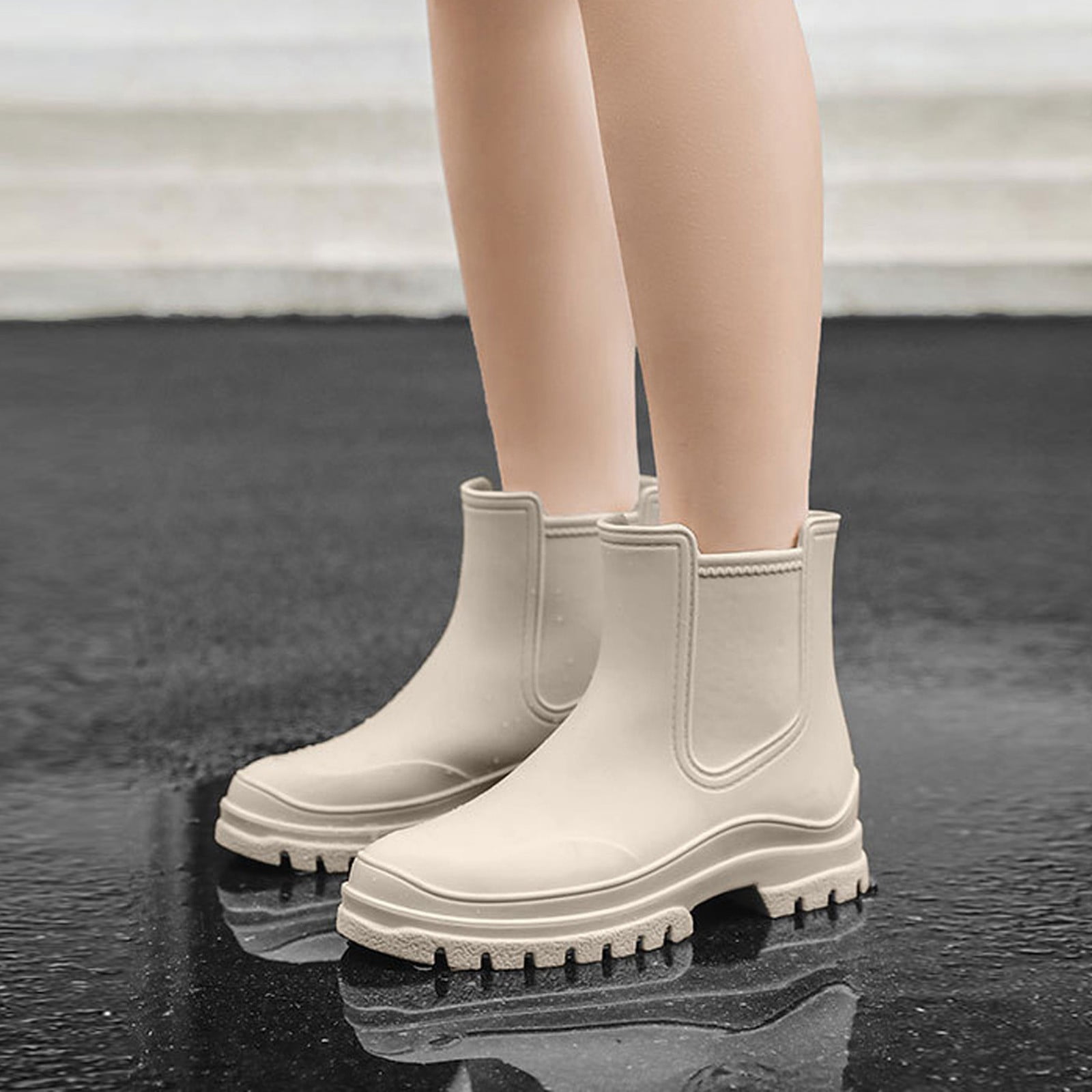 KANG Top Rubber Baby Boots Water Women Rain Boot Rainproof Shoe Rain ...