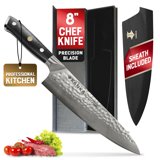 KANKA Chef Knife Damascus Steel 8" - 67 Layer Professional Steel, 10Cr ...