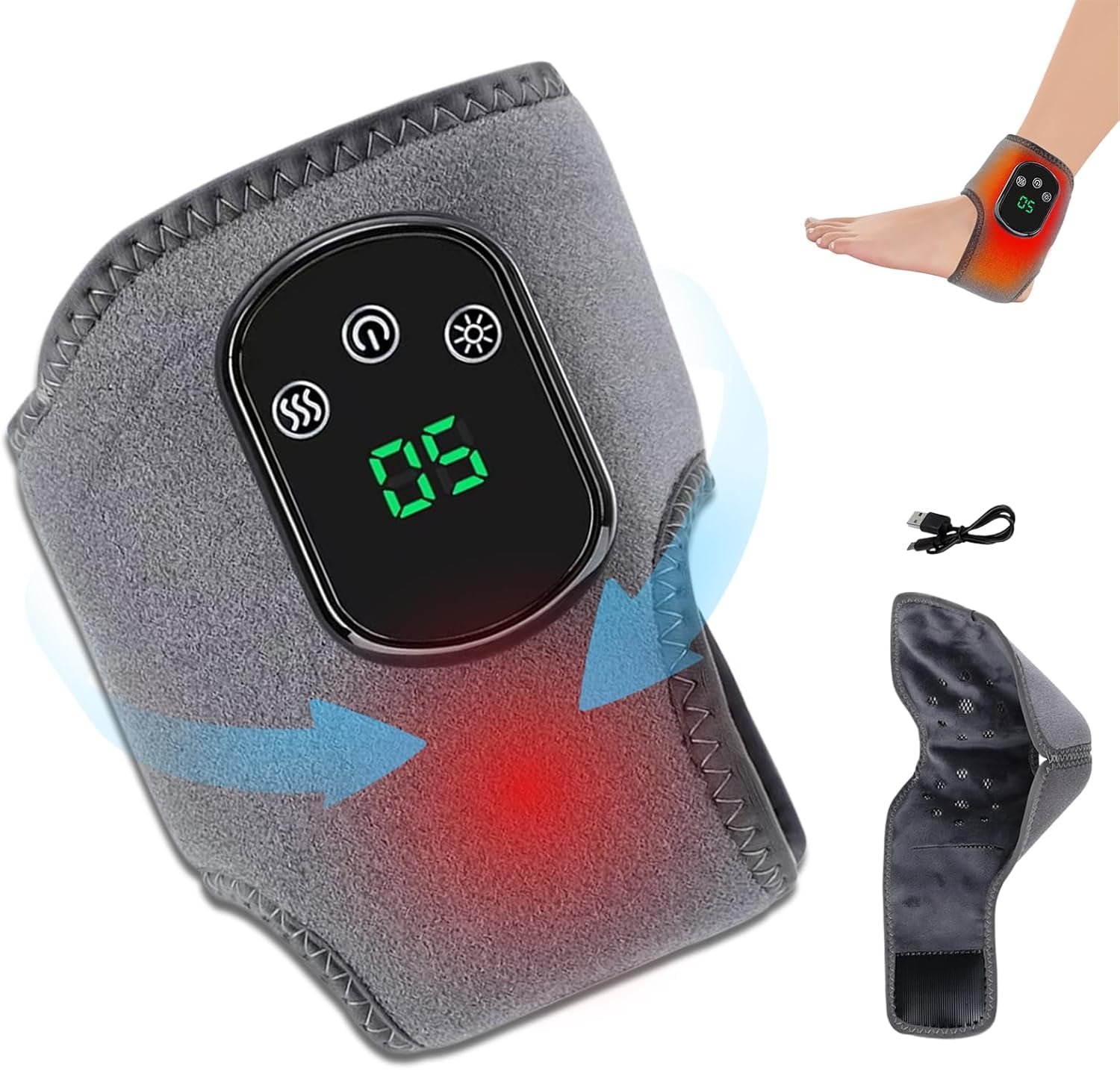 KANOHENO Foot Renew Triple Method Massager,Emsense 3-in-1 Heated Foot ...