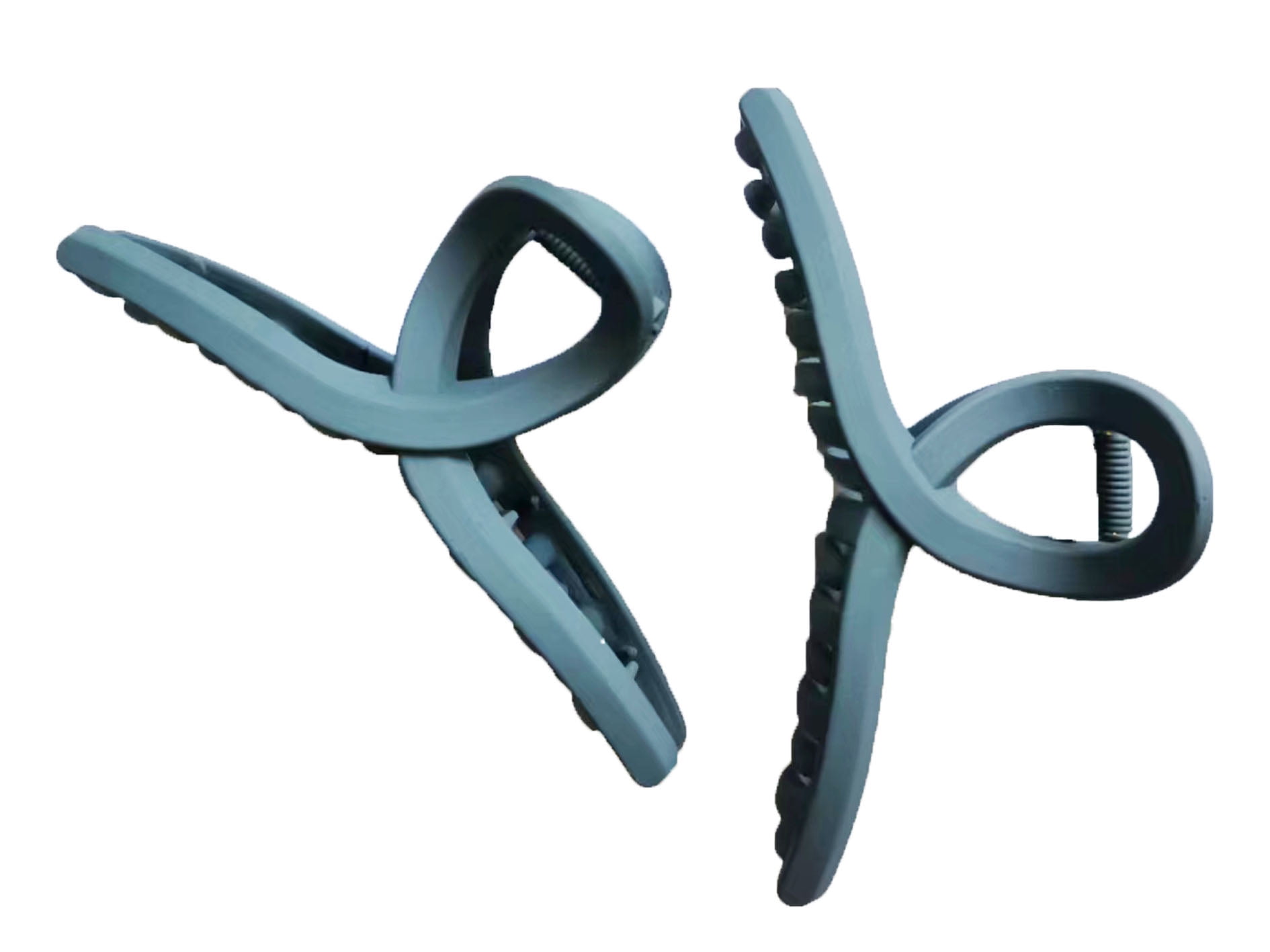 KANPRINCESS 4.3in Matte Nonslip Large Hair Claw Clips, Fashion Blue ...