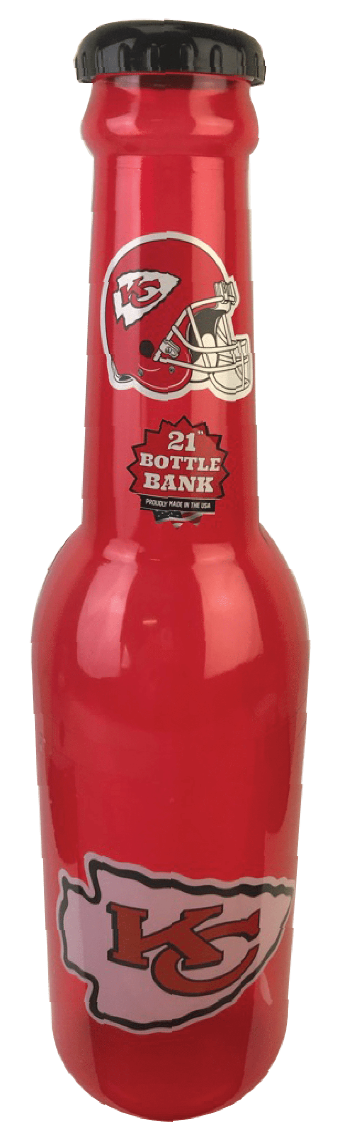 KANSAS CITY CHIEFS BOTTLE BANK 21" - Walmart.com