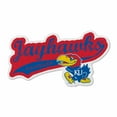 KANSAS UNIVERSITY SHAPE CUT LOGO WITH HEADER CARD - DISTRESSED DESIGN ...