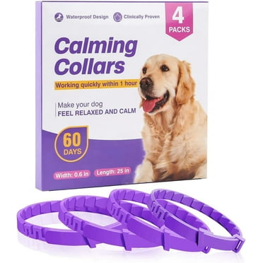 Calming Collar for Dogs 4 Packs Dog Relief Anxiety Stress Pheromone ...