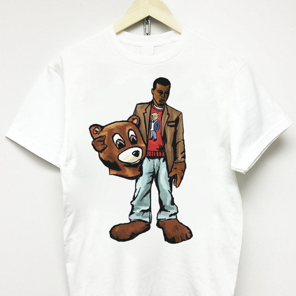 KANYE T-SHIRT vintage y2k college dropout bear jordan donda west DRAKEs ...