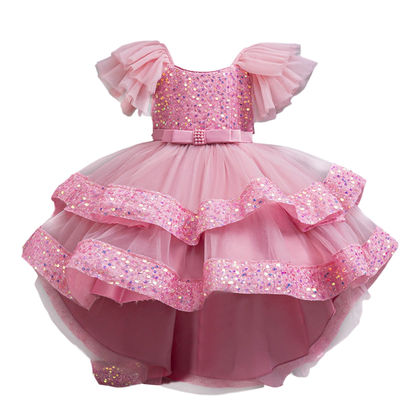 KAOOCXU Children Little Girls Mesh Dress Stylish Princess Dress Relaxed ...