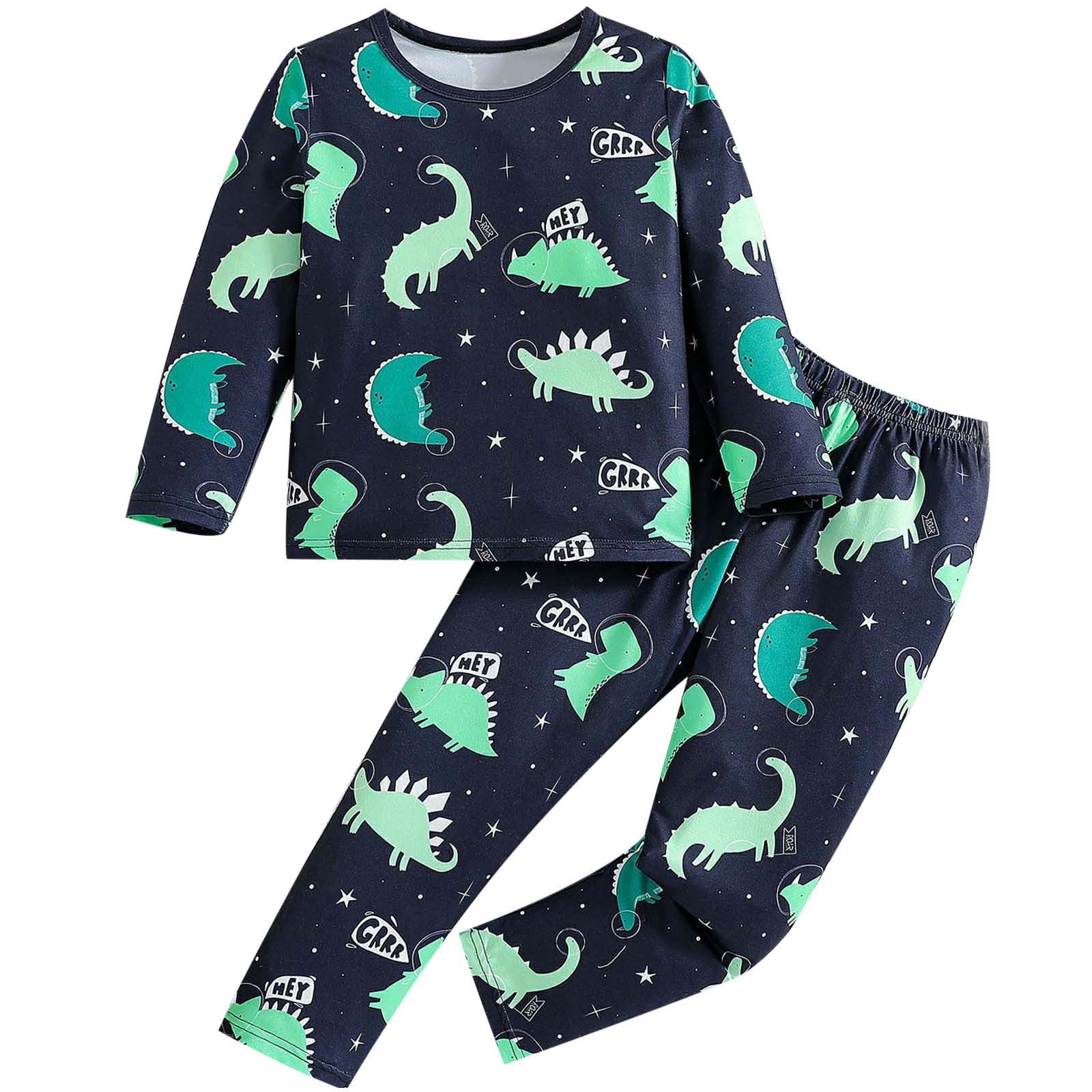 KAOOCXU Girl Boy Child Outfits Summer Noctilucent Sleeve Pattern ...