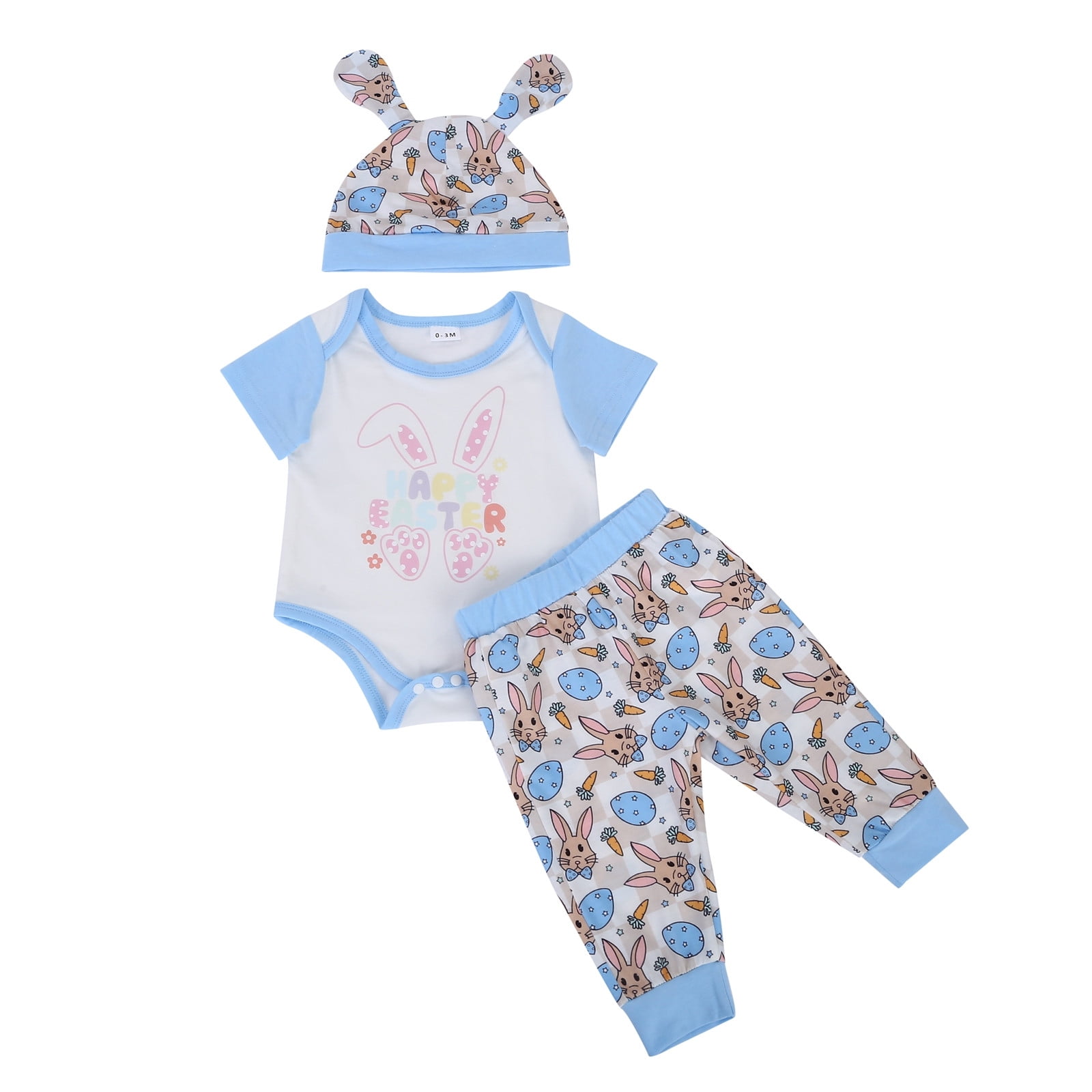 KAOOCXU Infant Outfit Boy Girl Knit Sweater Tops Wide Leg Pants Easter ...