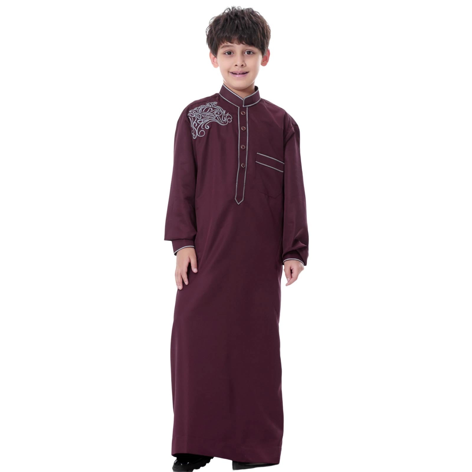 KAOOCXU Toddler Teenage Boy Long Sleeve Solid Color Robe Bodysuit For ...