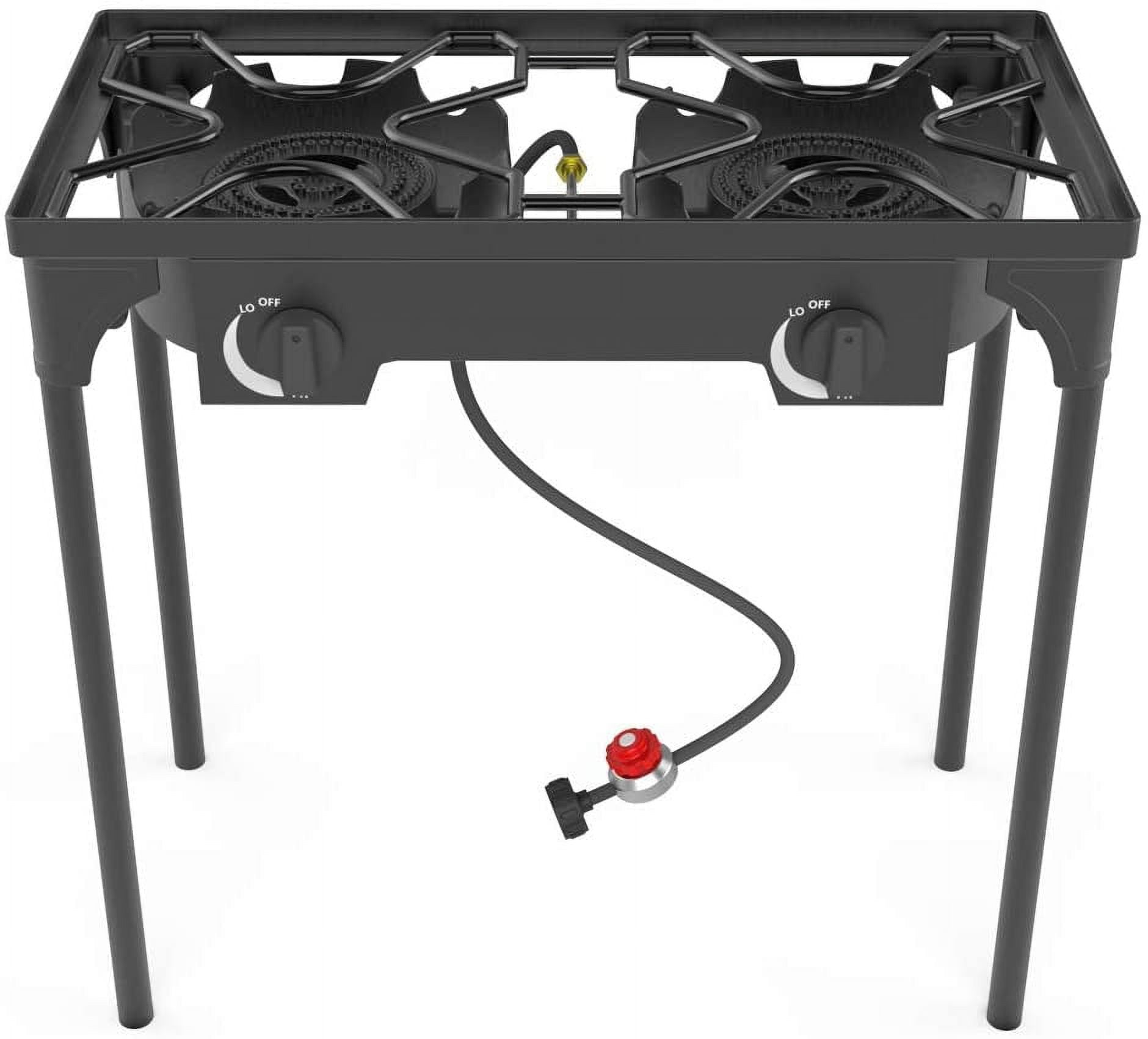 Kapas Portable Propane Stove, Double Burners, Detachable Legs for Camping, Hiking, Outdoor ...