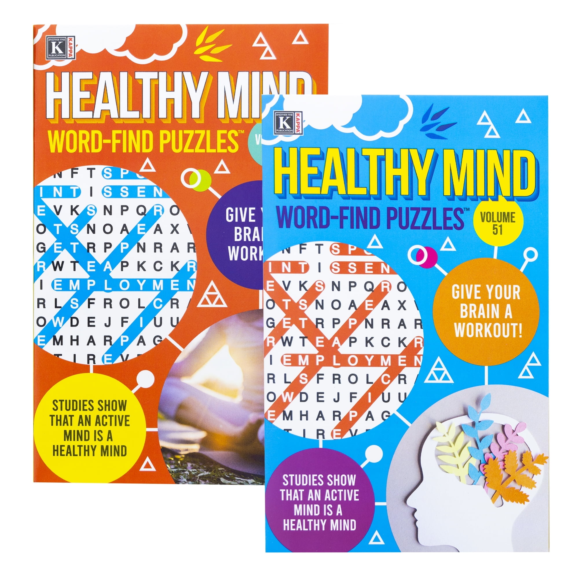 KAPPA Healthy Minds Words Finds Puzzle Book - 8" x 5" Digest Size 2 ...