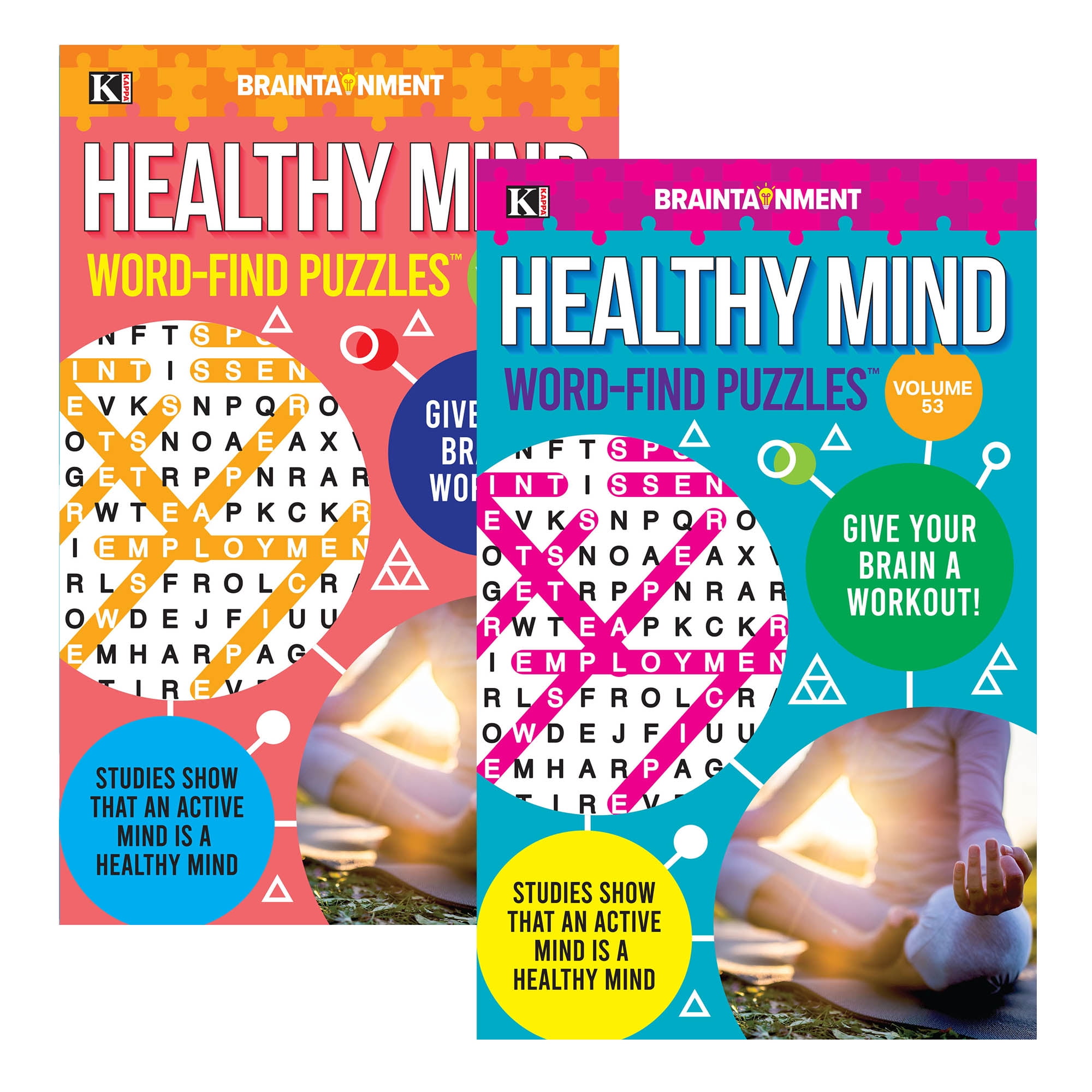 KAPPA Healthy Minds Words Finds Puzzle Book - 8" x 5" Digest Size 2 ...