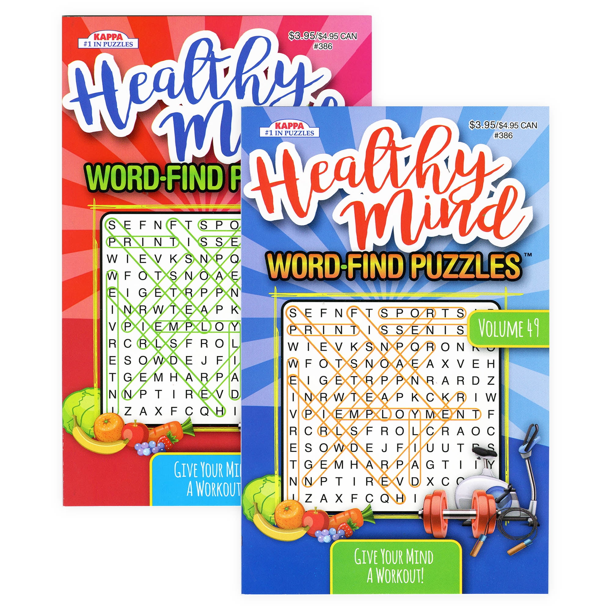 KAPPA Healthy Minds Words Finds Puzzle Book - 8" x 5" Digest Size 2 ...