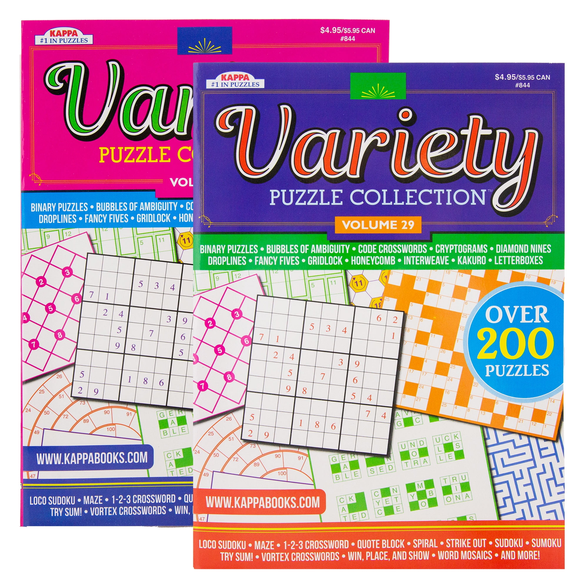 BAZIC PRODUCTS Kappa Variety Puzzles & Games 2-Pack Word Search ...