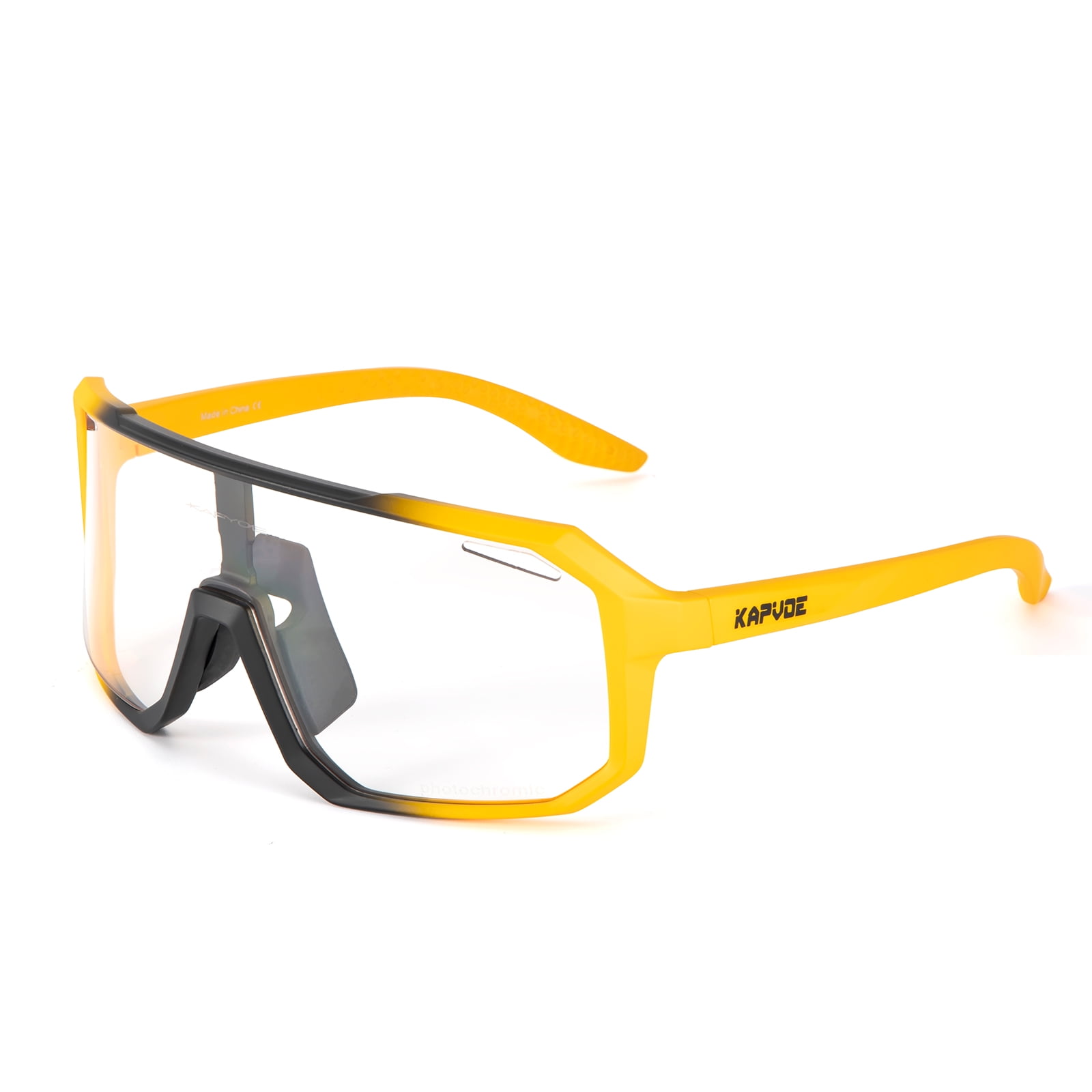 KAPVOE Photochromic Cycling Sunglasses Sports Mountain Bike Glasses UV ...