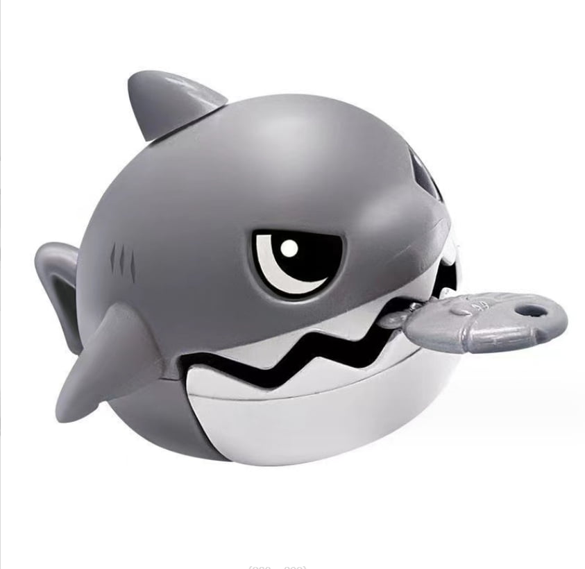 KAQ Cartoon Cute Pull String Teeth Shark Keychain, Small Gifts Children ...