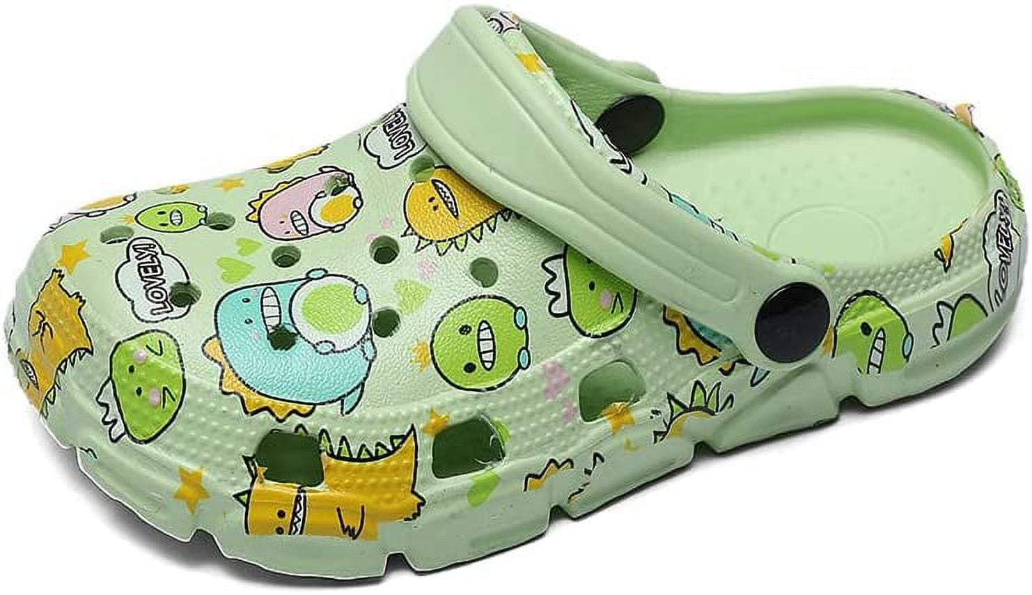 KAQ Kids Cute Clogs Cartoon Garden Shoes for Boys Girls, Non-Slip ...