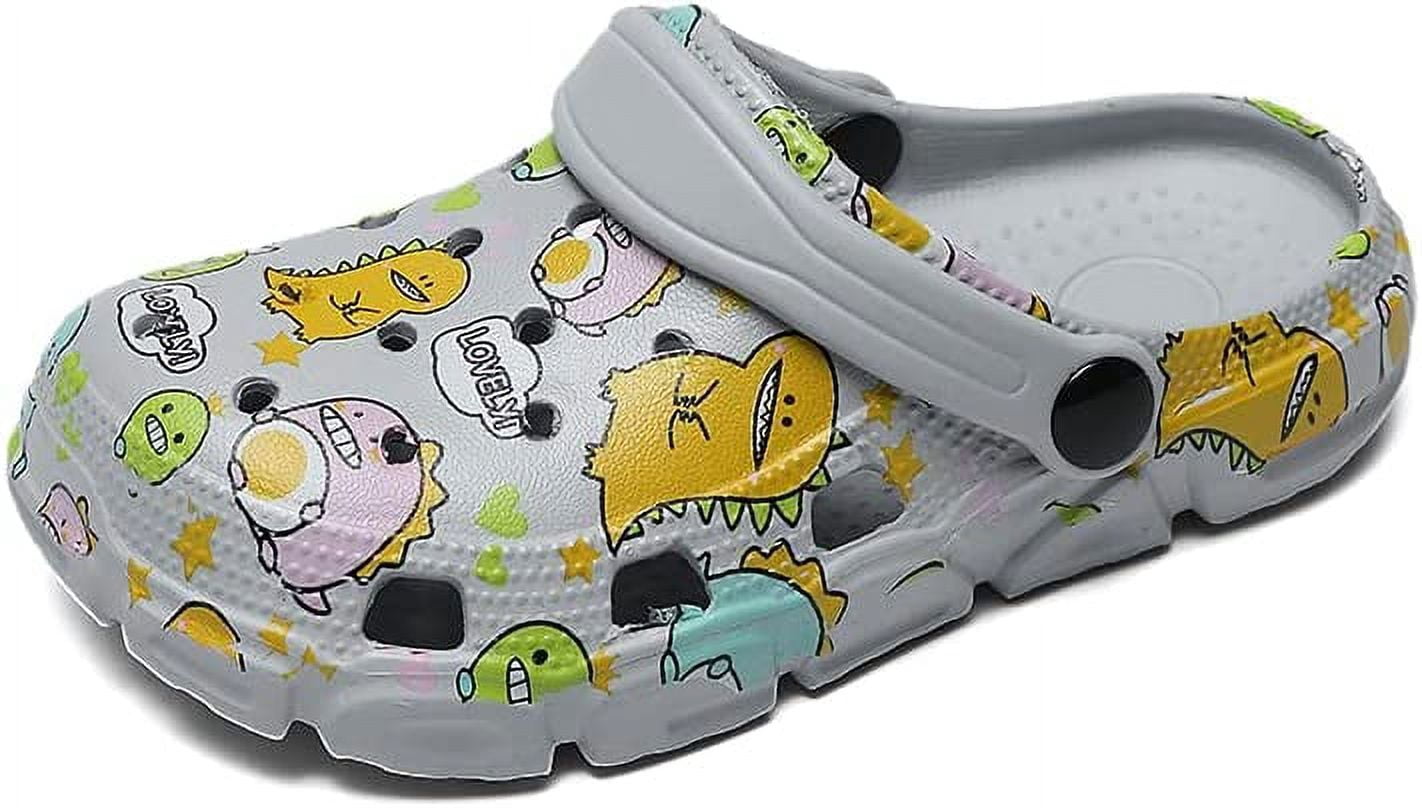 KAQ Kids Cute Clogs Cartoon Garden Shoes for Boys Girls, Non-Slip ...