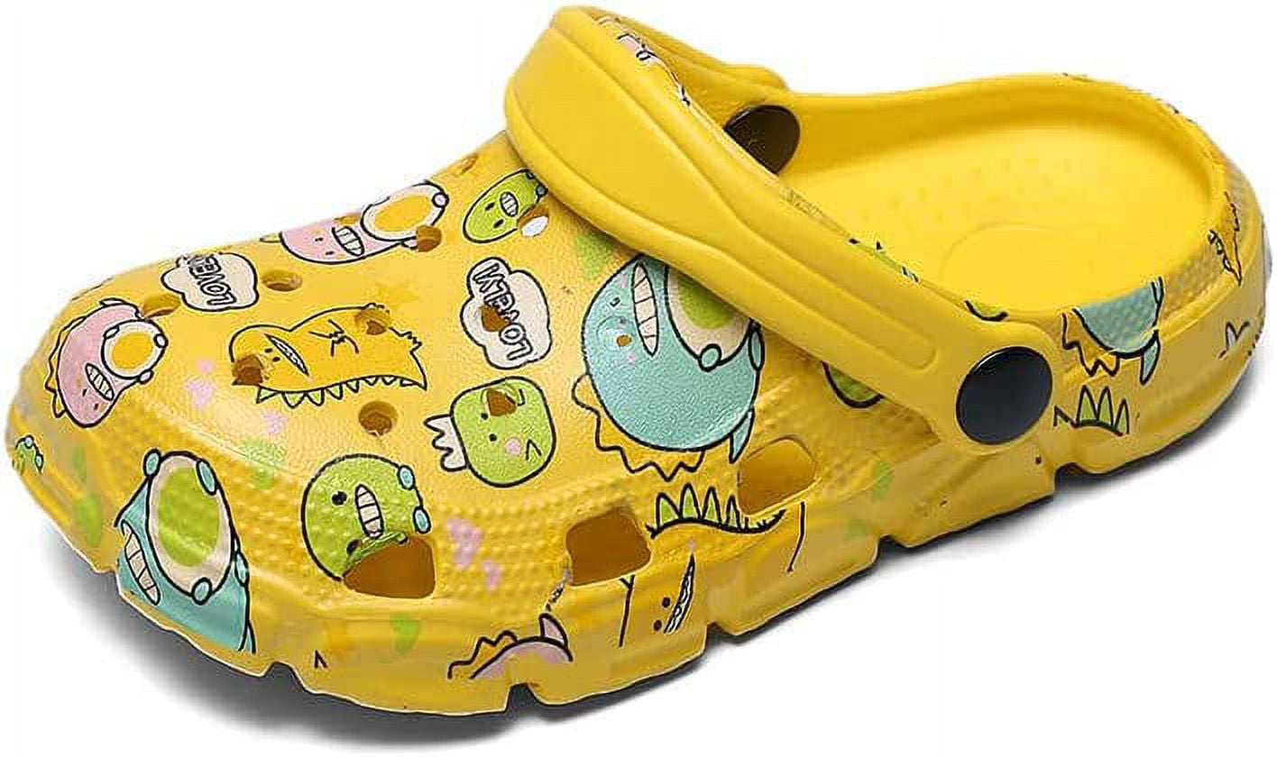 KAQ Kids Cute Clogs Cartoon Garden Shoes for Boys Girls, Non-Slip ...