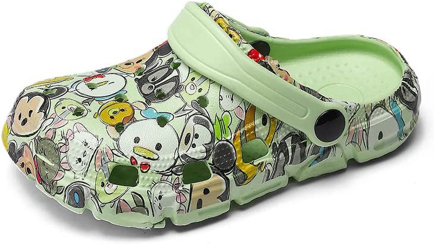 KAQ Kids Garden Clogs Boys Girls Lightweigh Cartoon Slides Slippers ...