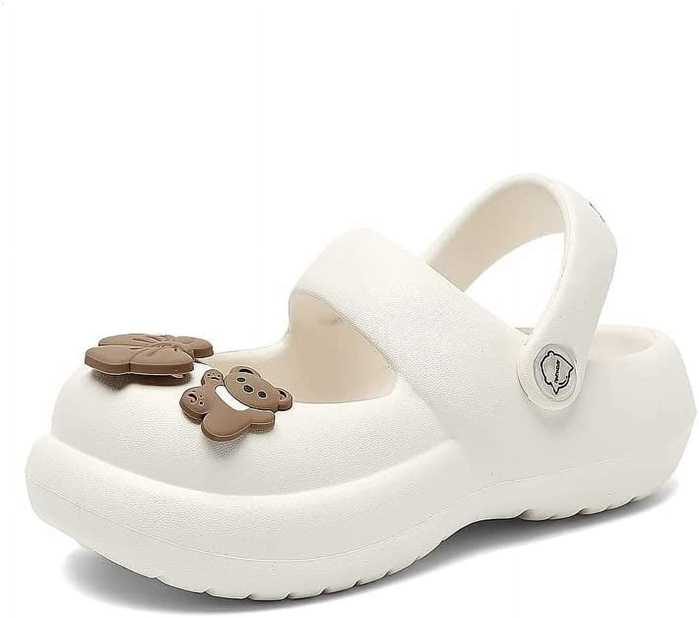 KAQ Kids Girls Cute Mary Jane Clogs Garden Sandals Summer Slip On ...