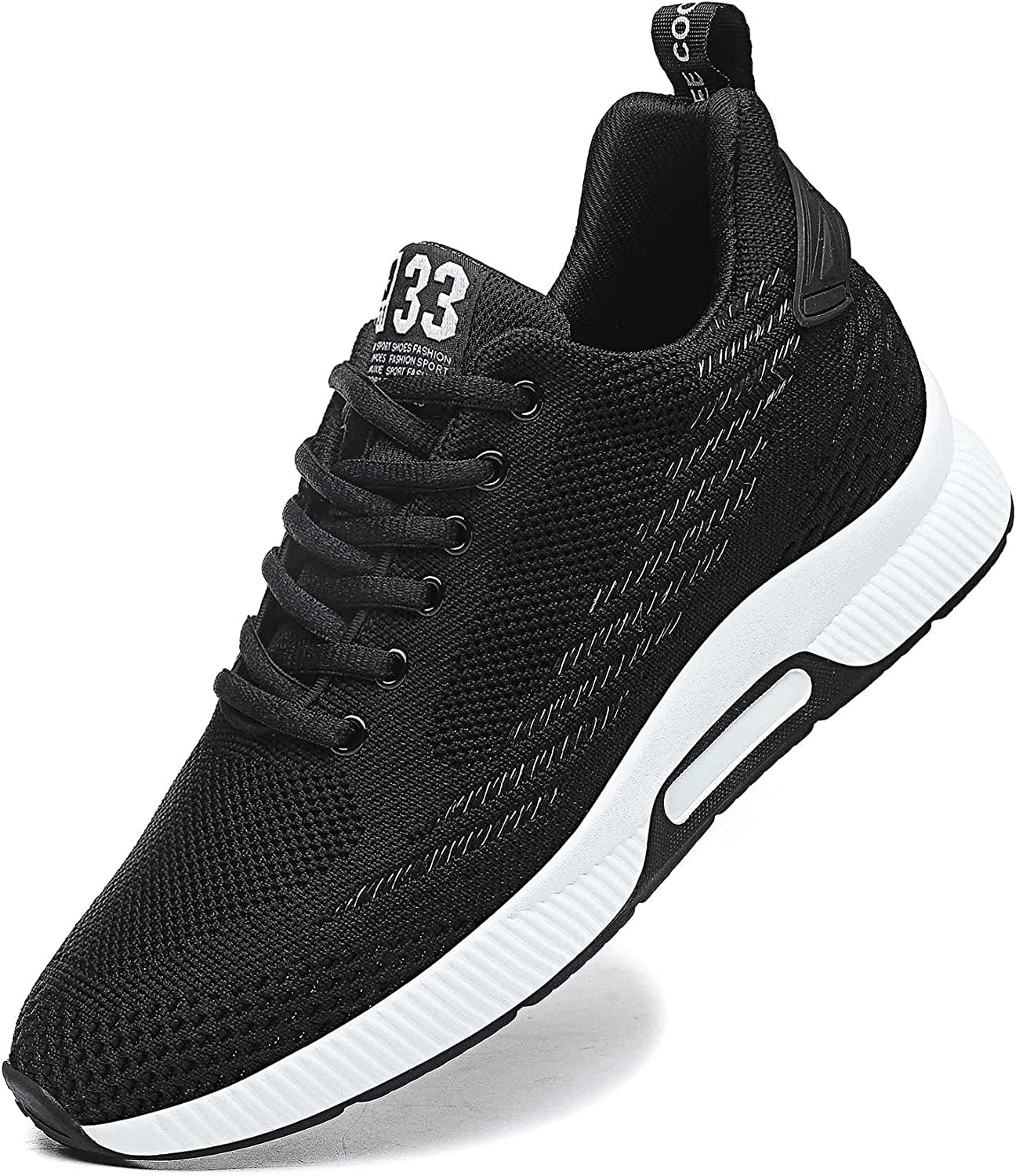 KAQ Men Elevator Sneakers Sports Shoes Invisible Height Increasing 2.36 ...