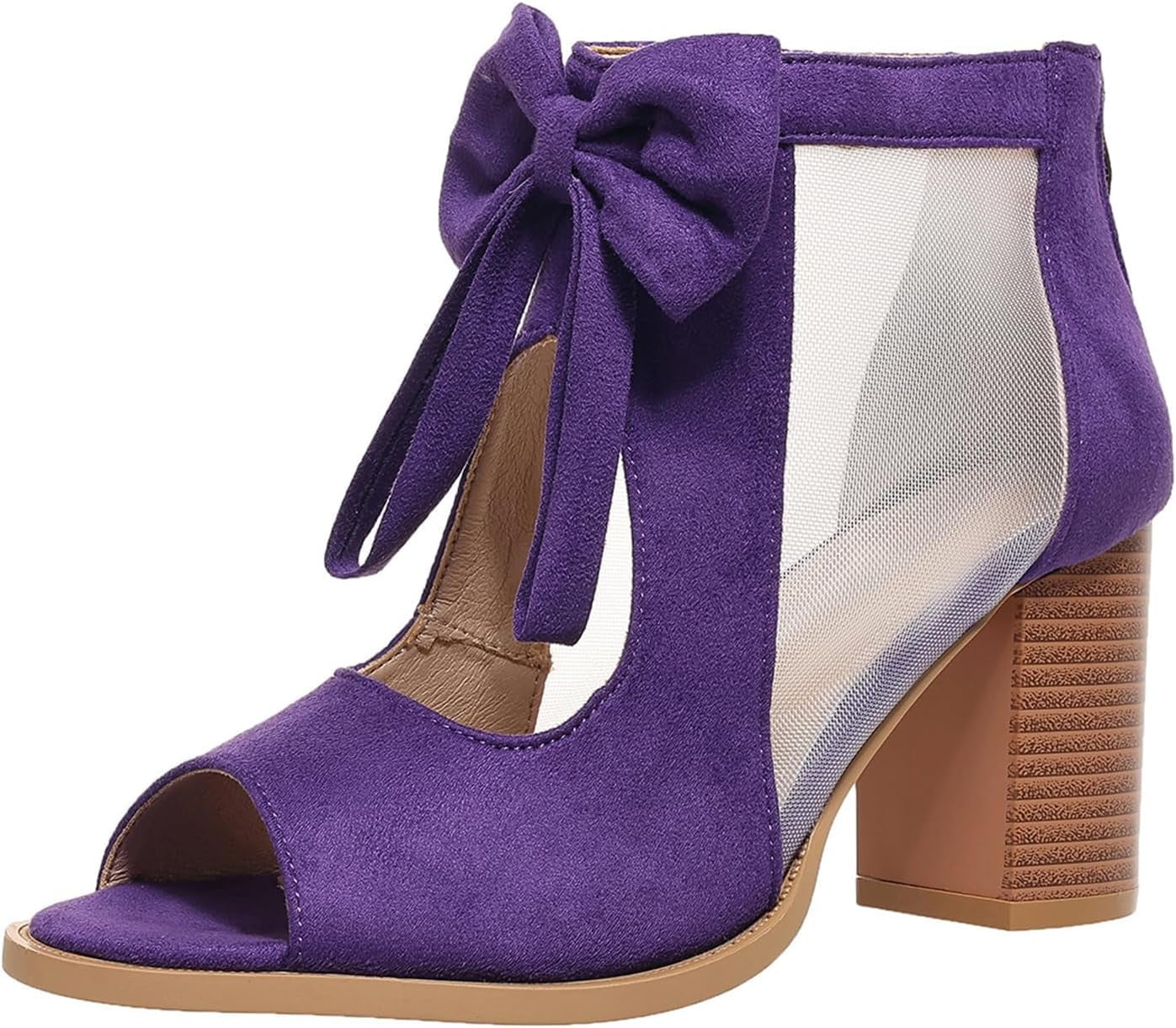 KAQ Summer Sandals for Women Ankle Strap Chunky High Heel Sandals ...