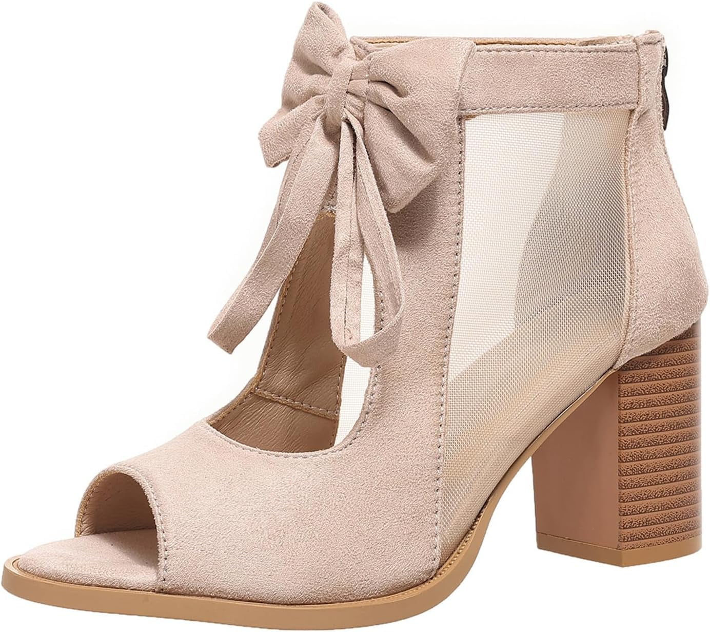 KAQ Summer Sandals for Women Ankle Strap Chunky High Heel Sandals ...