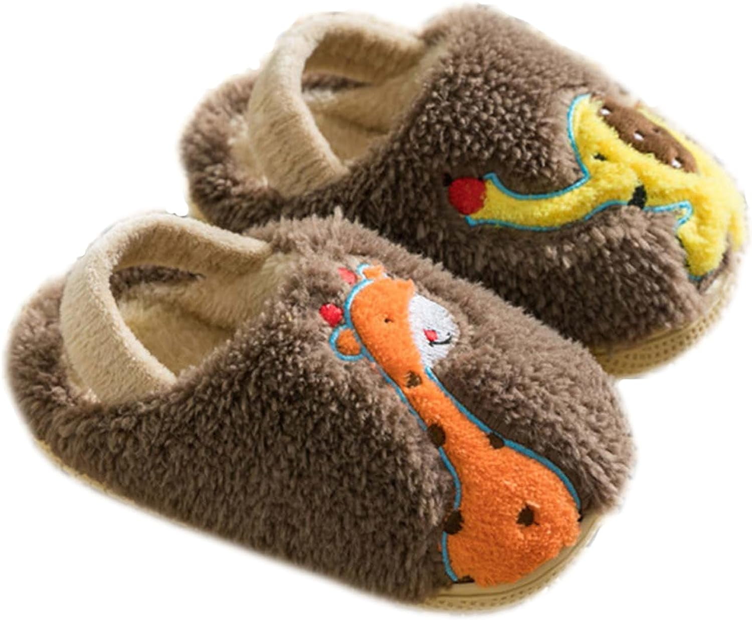 KAQ Toddler House Slippers Boys Girls Cute Animal Cartoon Shoes Little ...