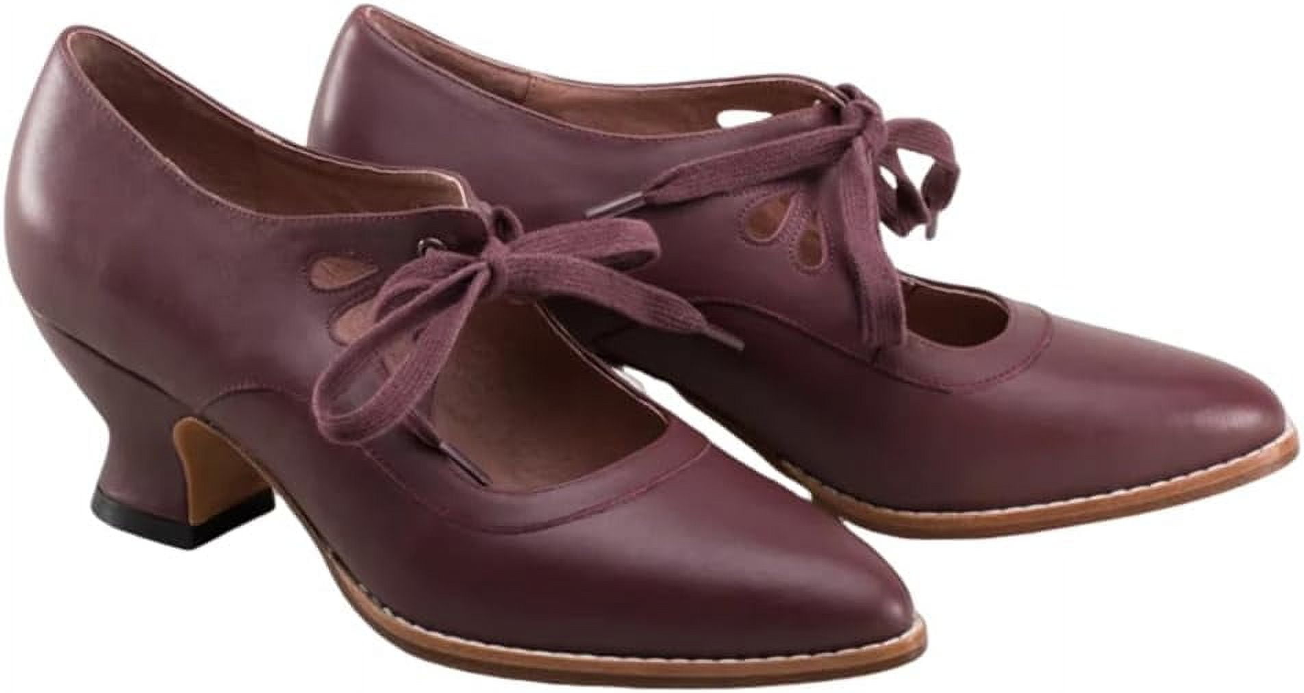 KAQ Women's Adorable Vintage Shoes Victorian Mary Jane Pumps Retro ...