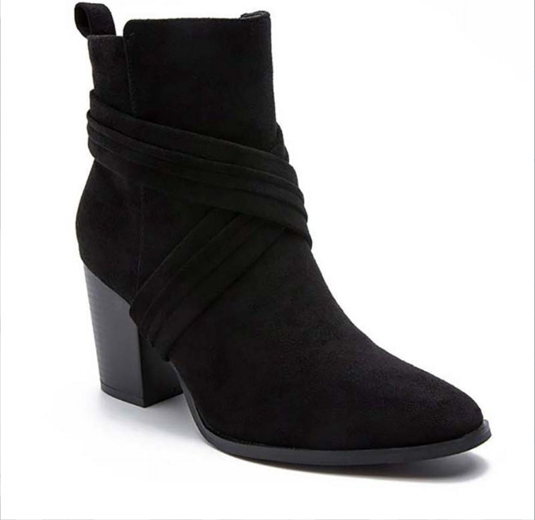 KAQ Women's Elastic - Sided Chelsea Platform Ankle Boots - Chunky Block ...