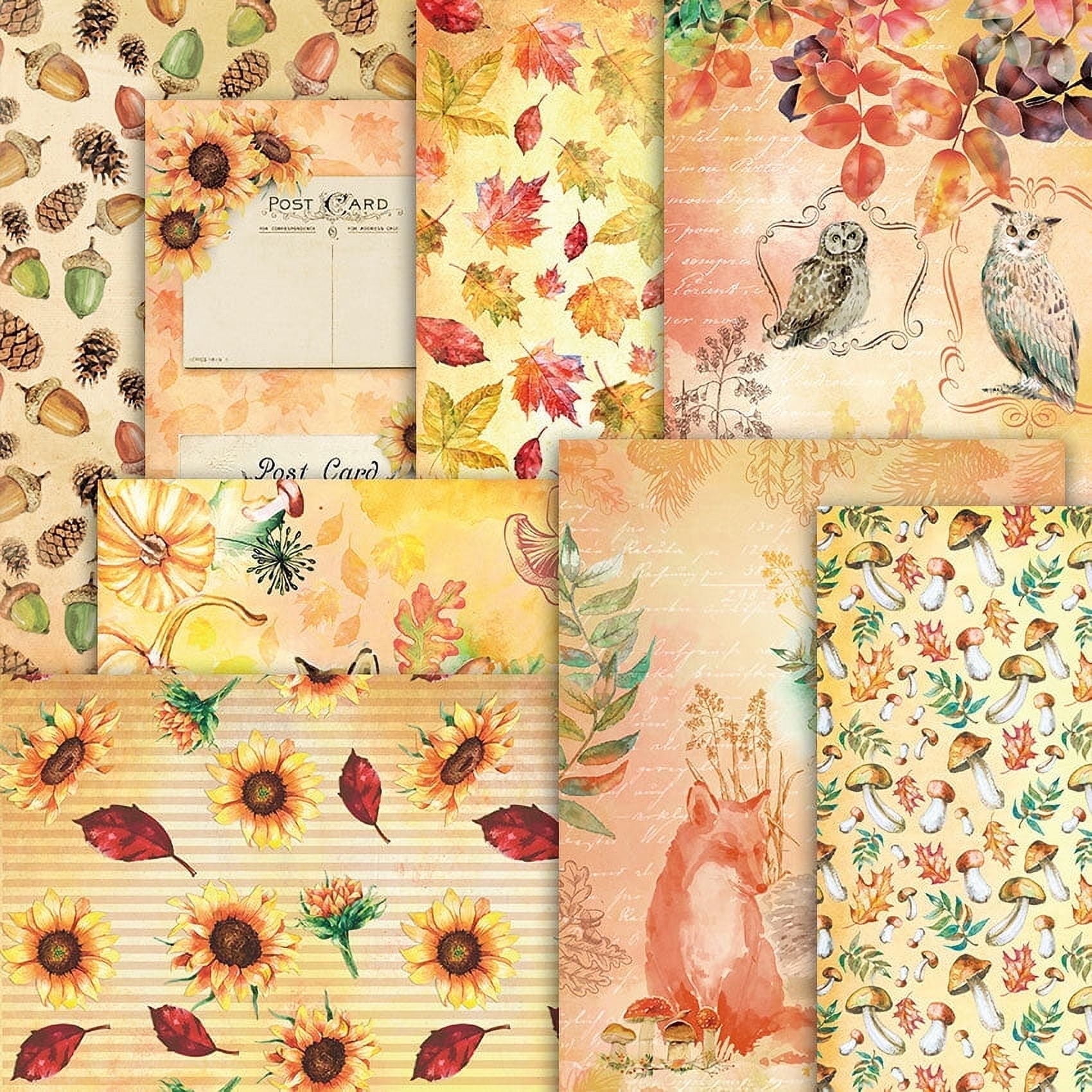 KARDLURY A5 Size Scrapbook Paper, 24 Sheets Single Sided Colored ...