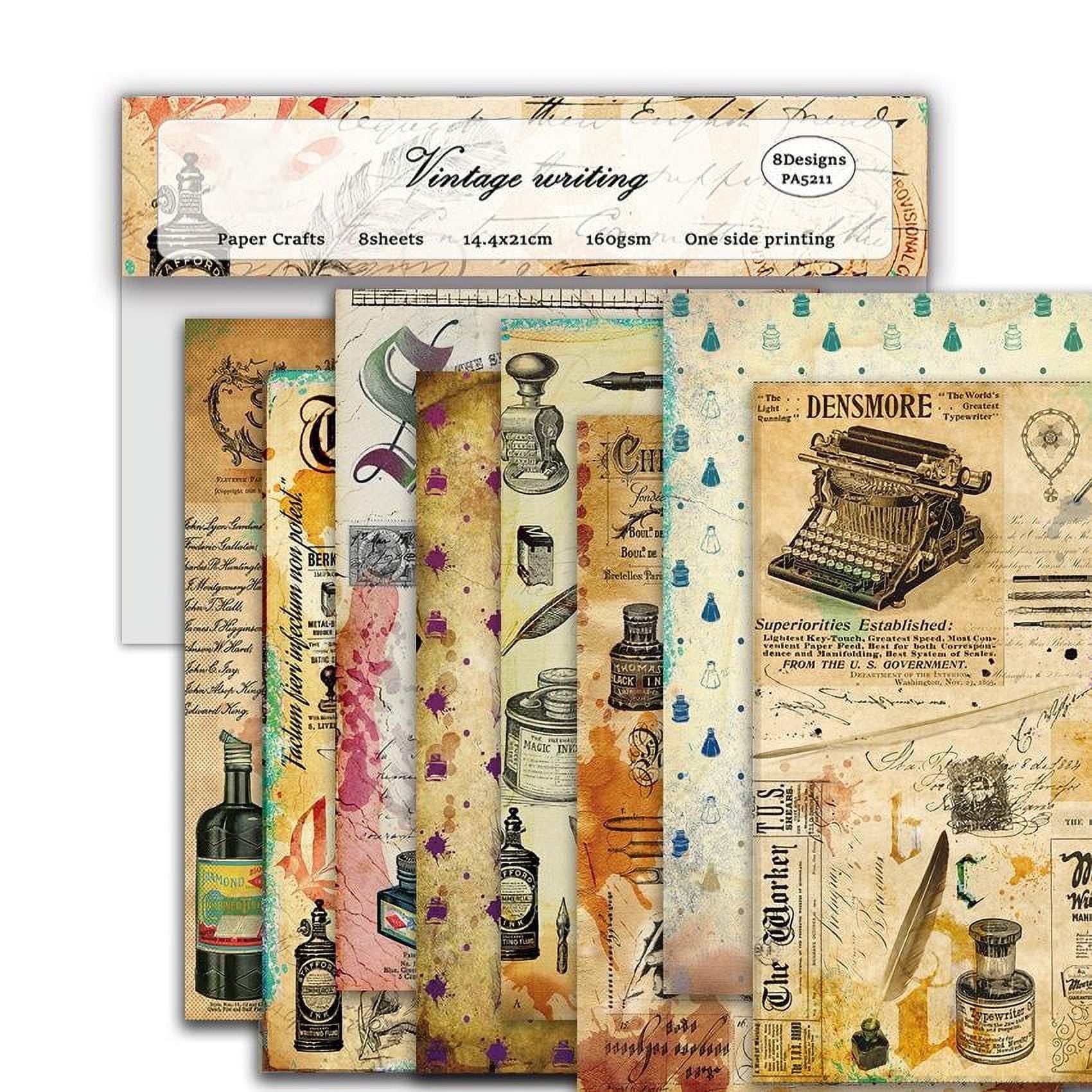 KARDLURY A5 Size Scrapbook Paper, 24 Sheets Single Sided Colored ...