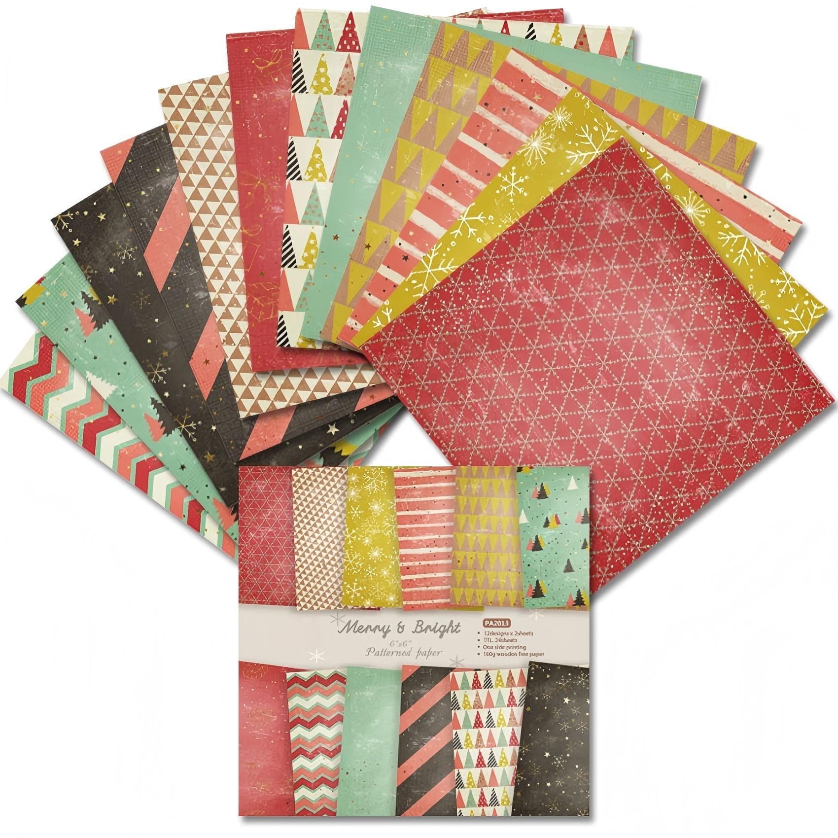 KARDLURY Scrapbook Paper Pack, 48 Sheets 6'' x 6'' Single Sided Vintage ...